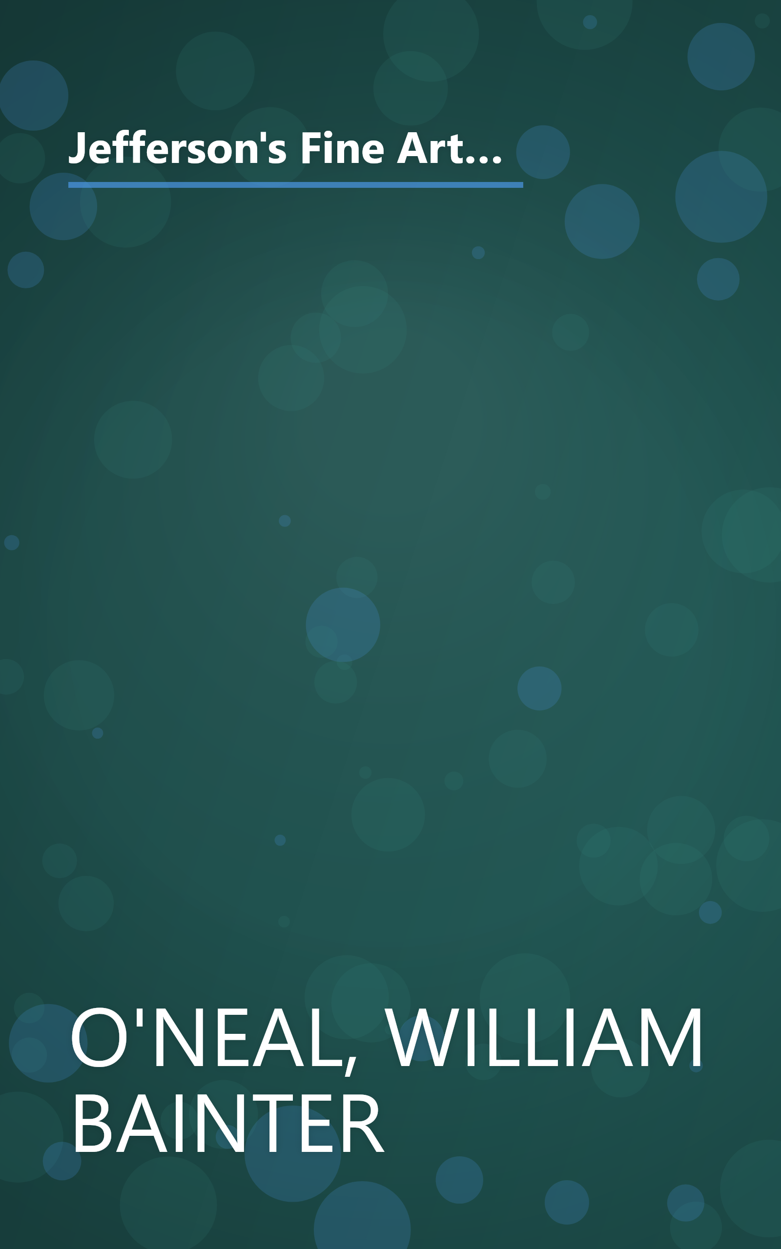 Jefferson's Fine Arts Library: His Selections for the University of Virginia Together With His Own Architectural Books book cover