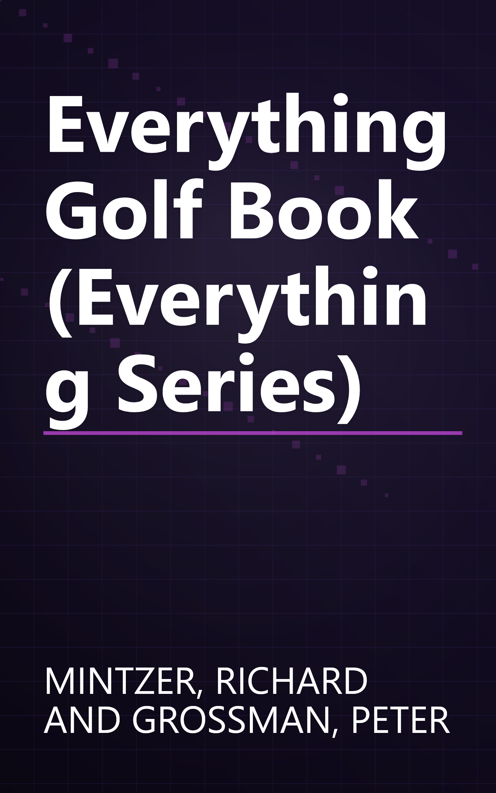 Everything Golf Book (Everything Series) book cover