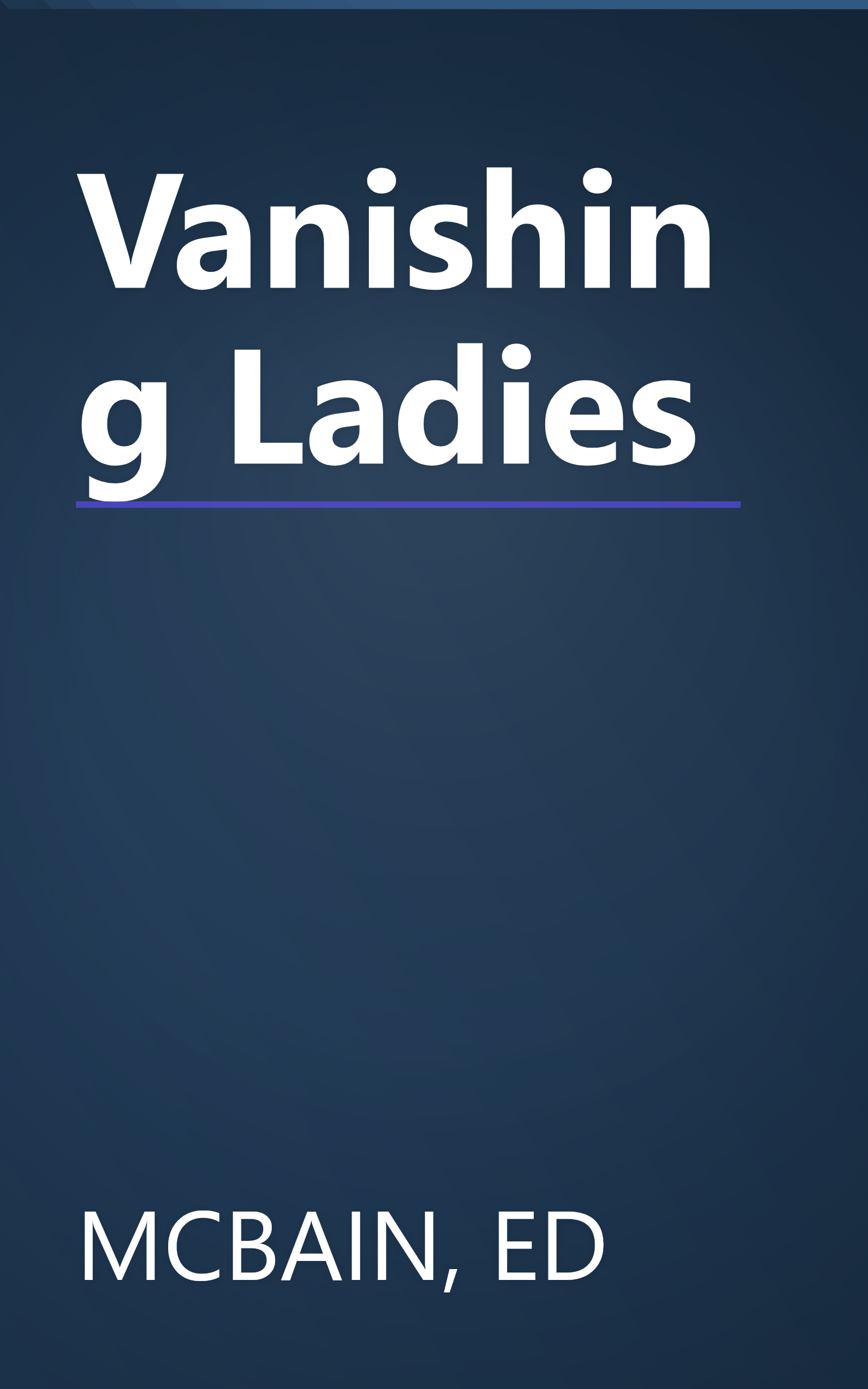 Vanishing Ladies book cover