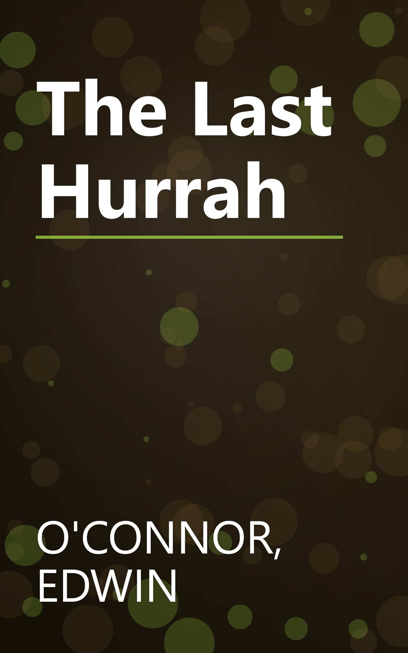 The Last Hurrah book cover