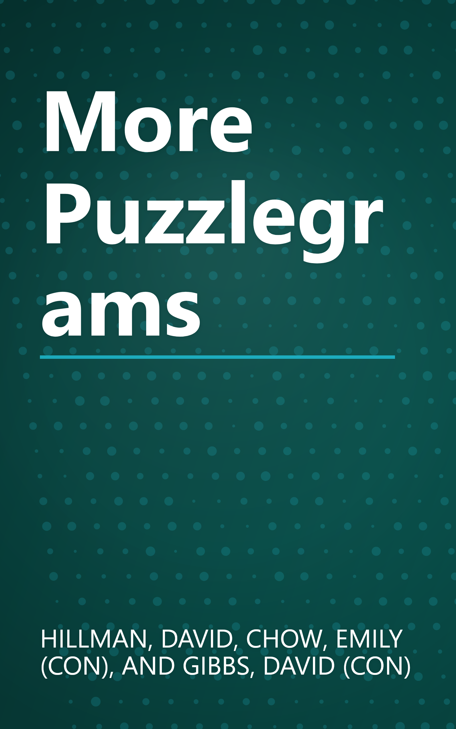 More Puzzlegrams book cover