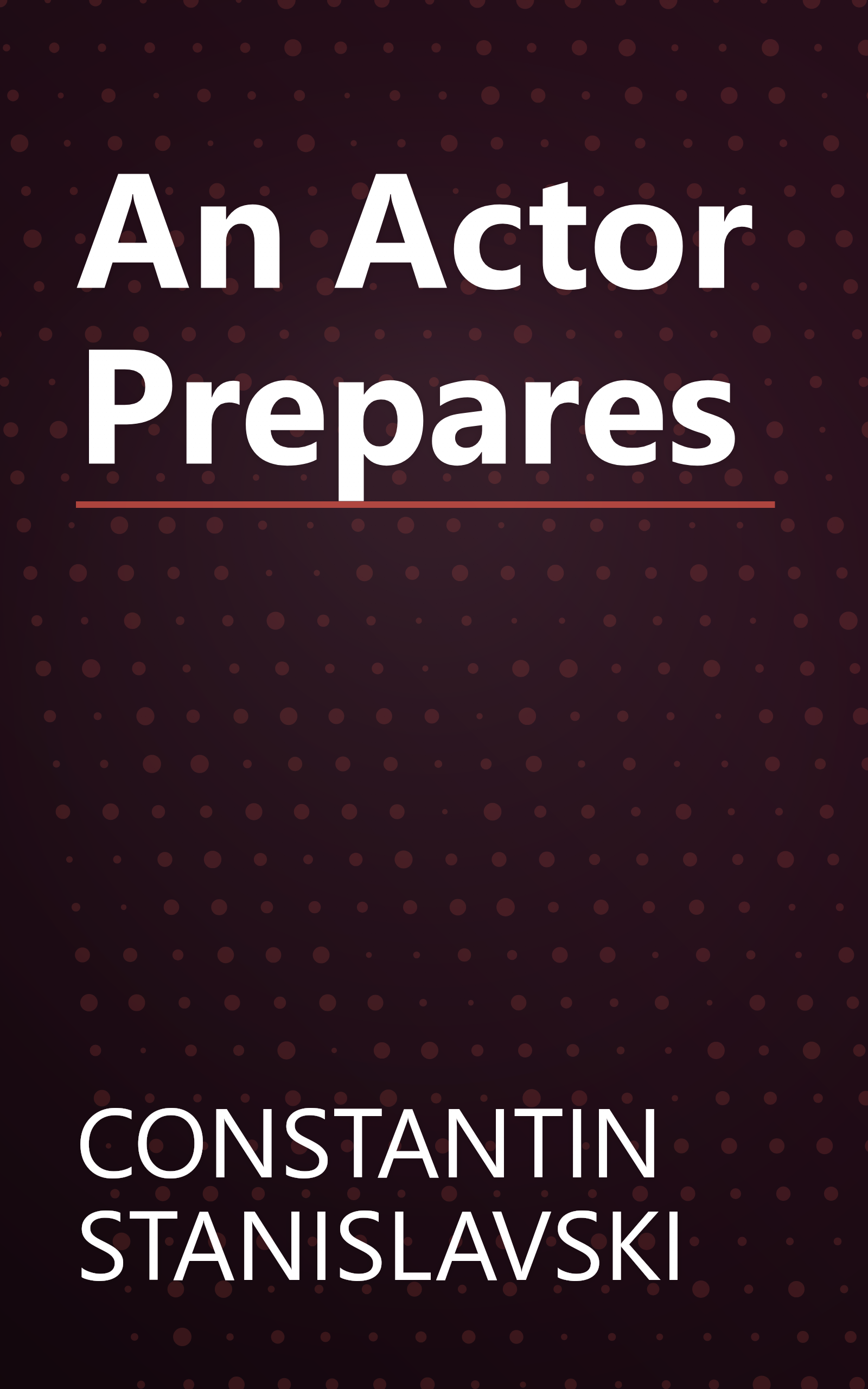 An Actor Prepares book cover
