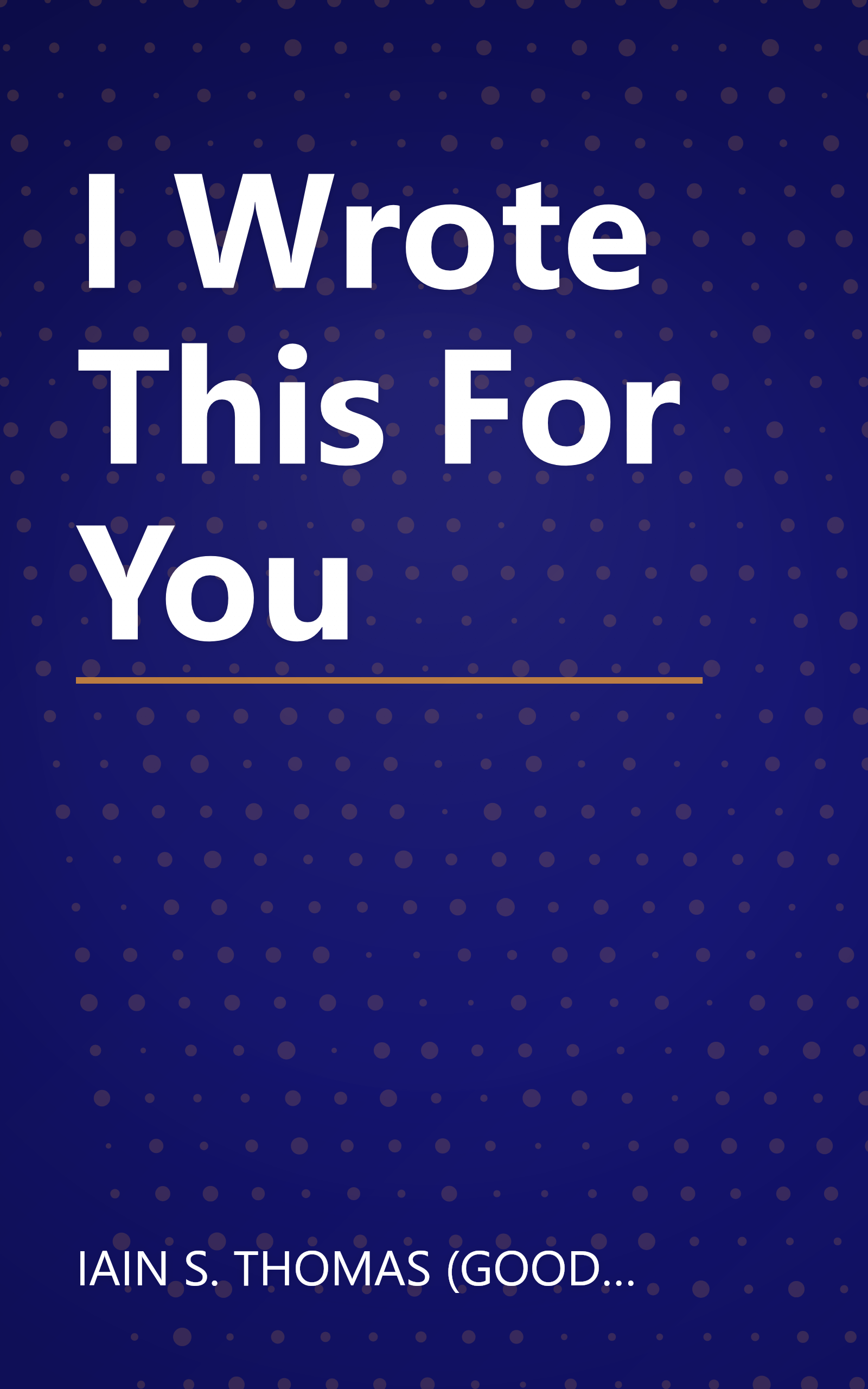 I Wrote This For You book cover