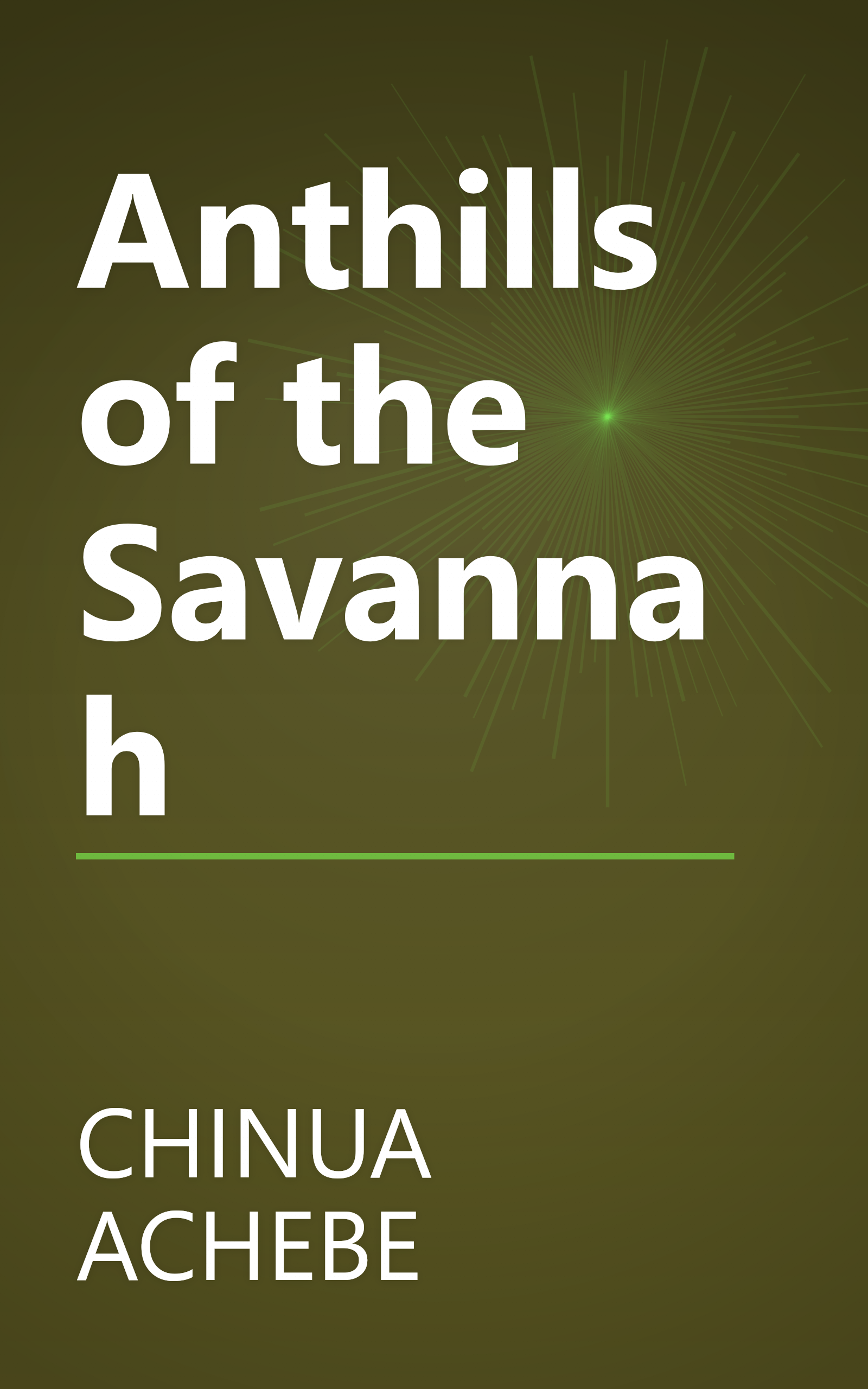 Anthills of the Savannah book cover