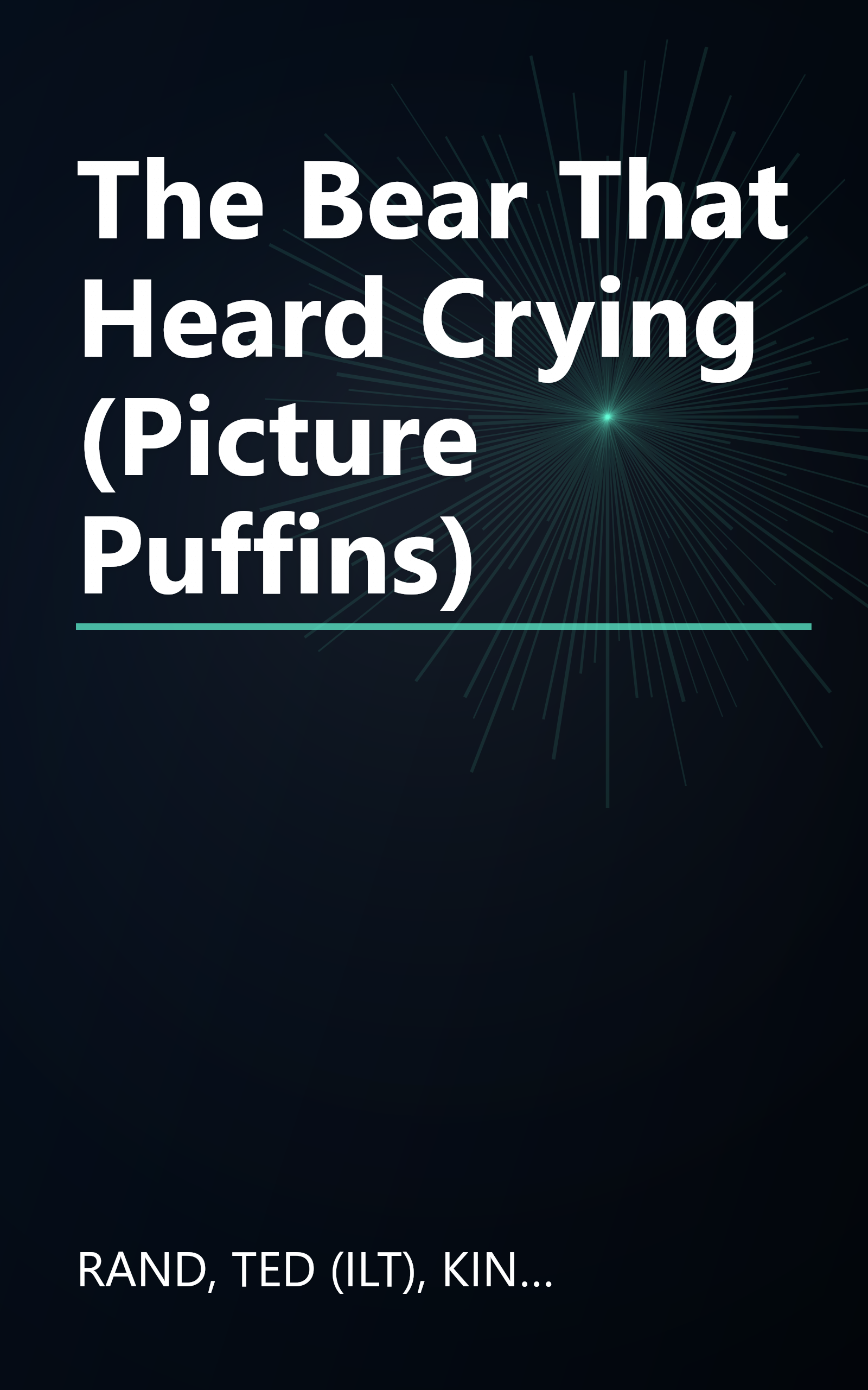 The Bear That Heard Crying (Picture Puffins) book cover