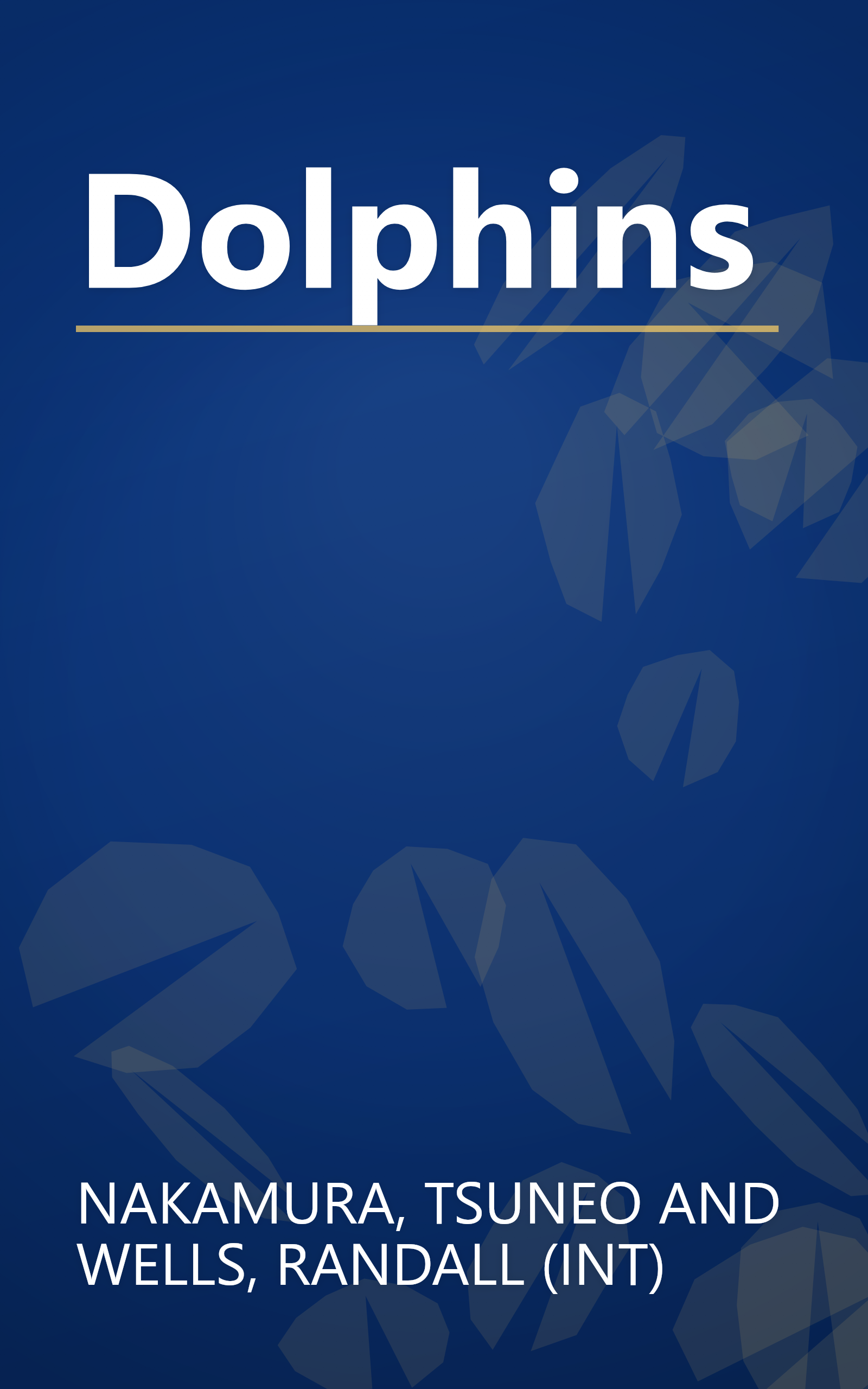 Dolphins book cover