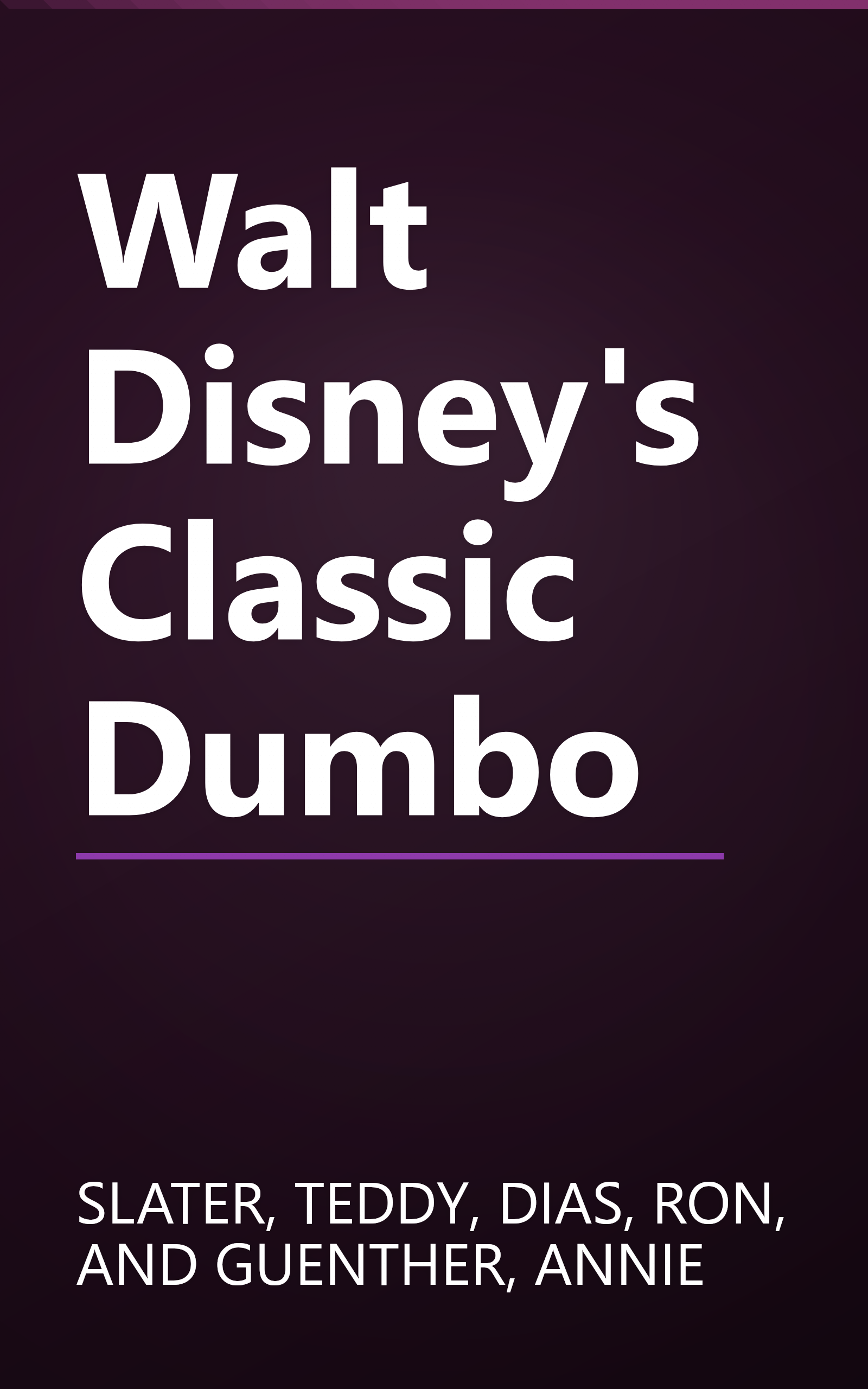 Walt Disney's Classic Dumbo book cover