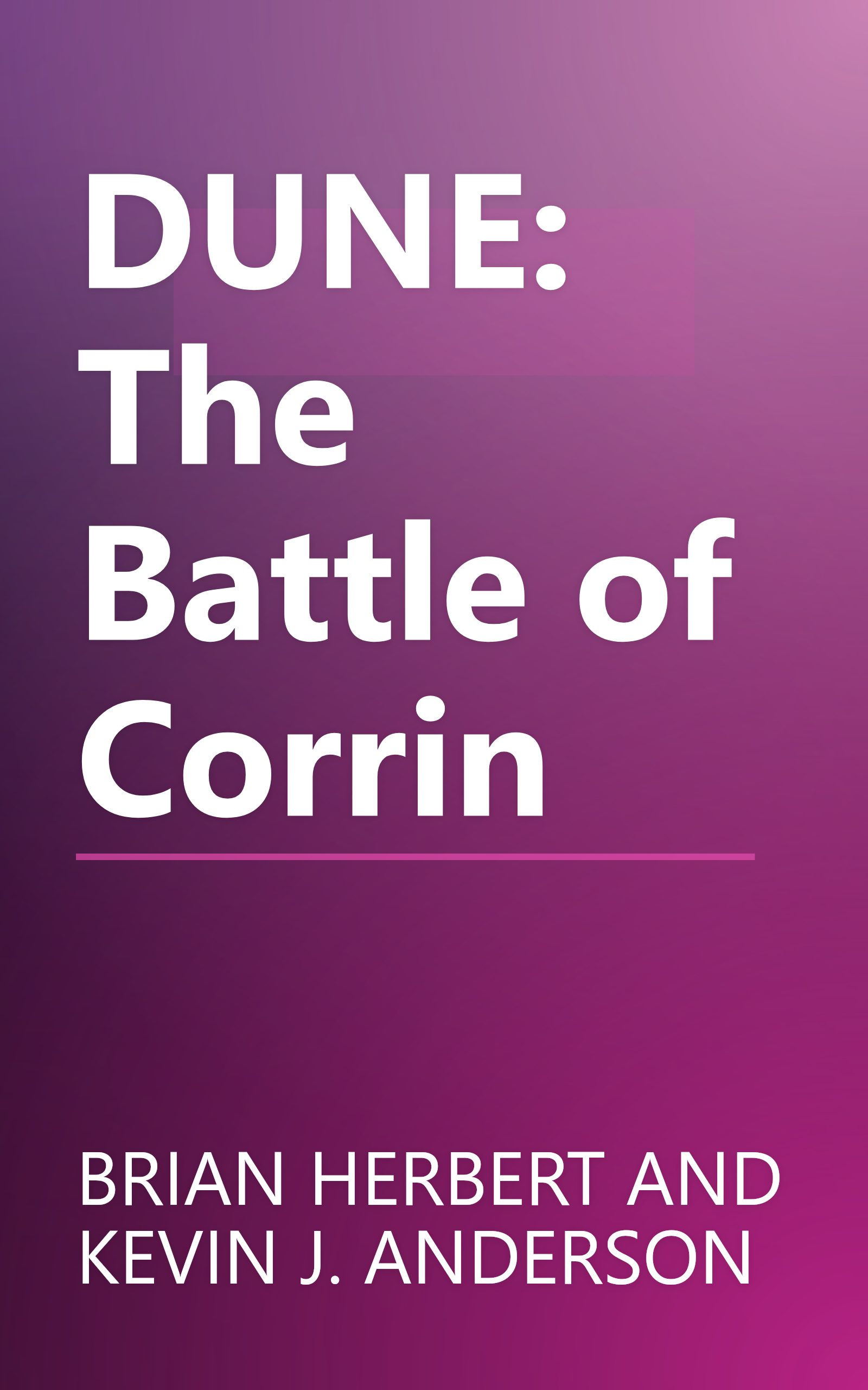 DUNE: The Battle of Corrin book cover