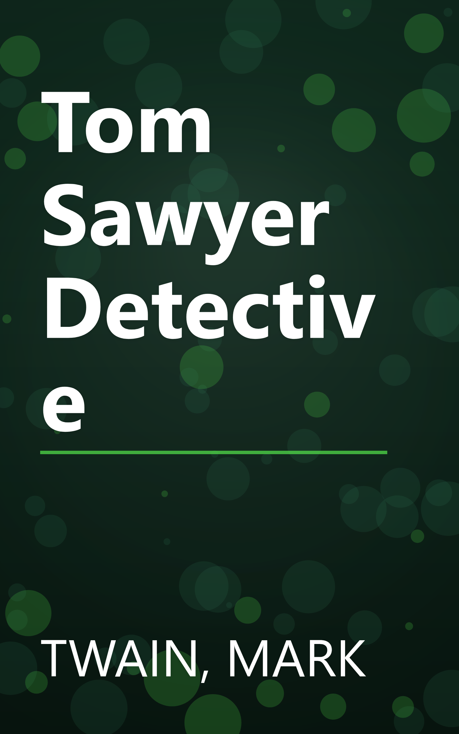 Tom Sawyer Detective book cover