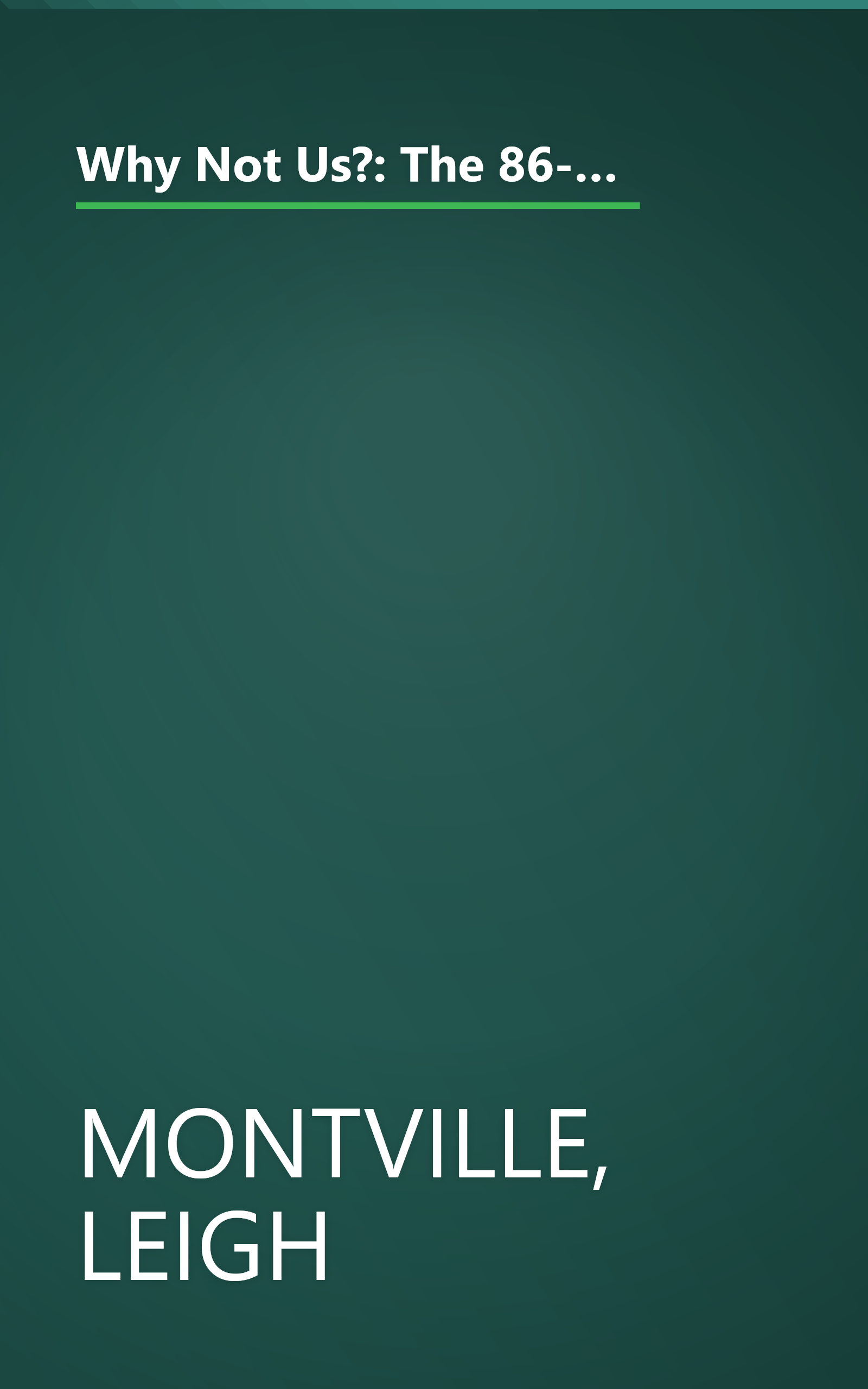 Why Not Us?: The 86-year Journey of the Boston Red Sox Fans From Unparalleled Suffering to the Promised Land of the 2004 World Series book cover