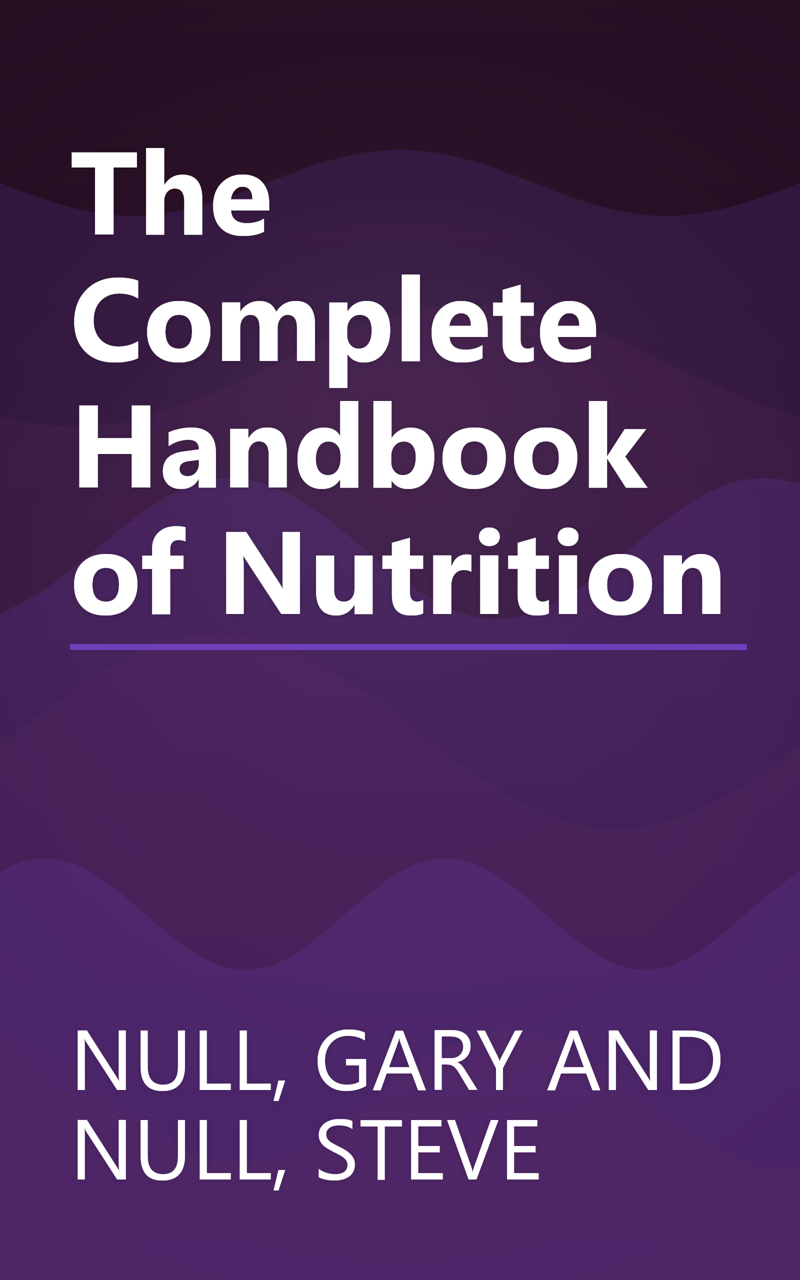 The Complete Handbook of Nutrition book cover