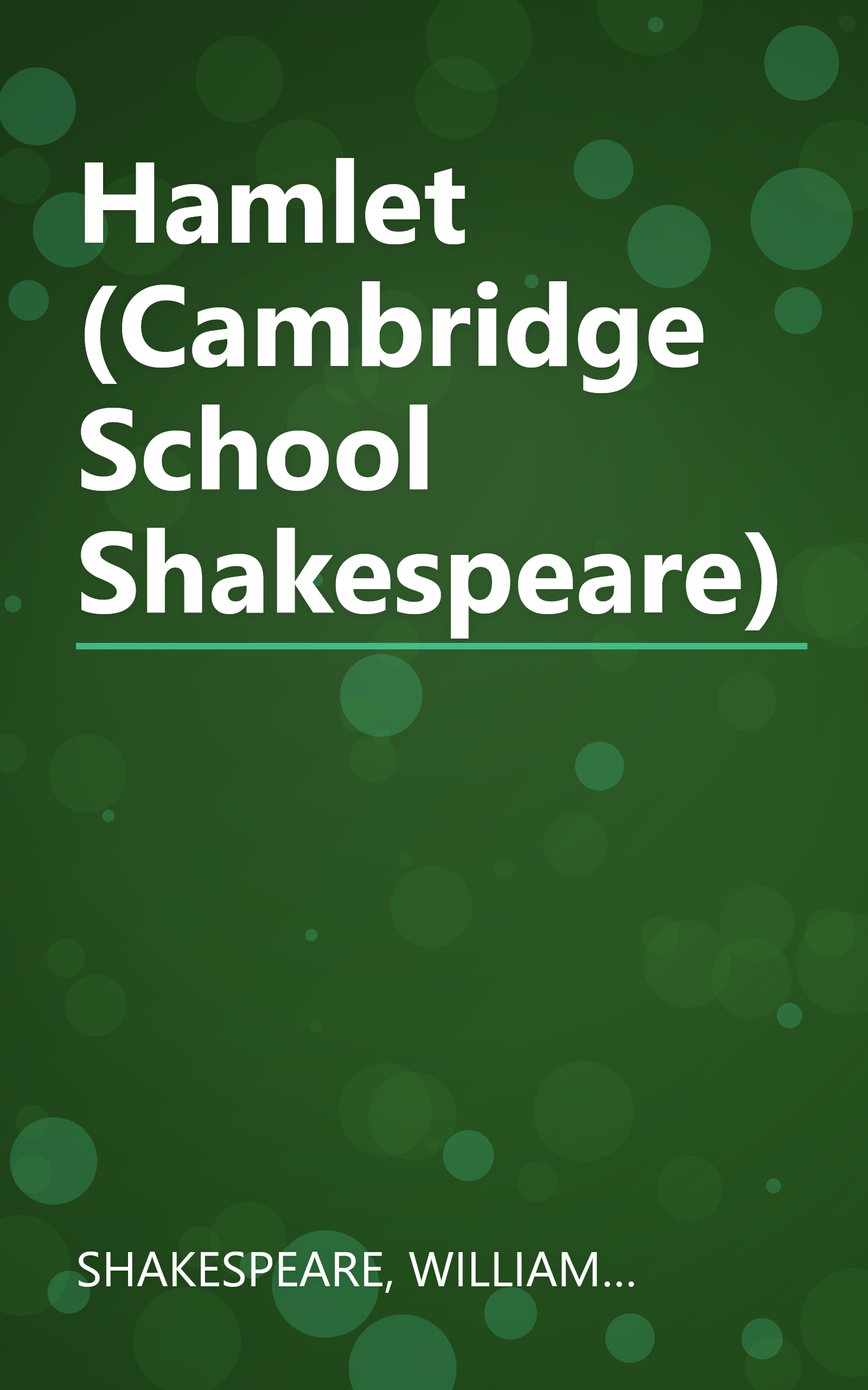 Hamlet (Cambridge School Shakespeare) book cover