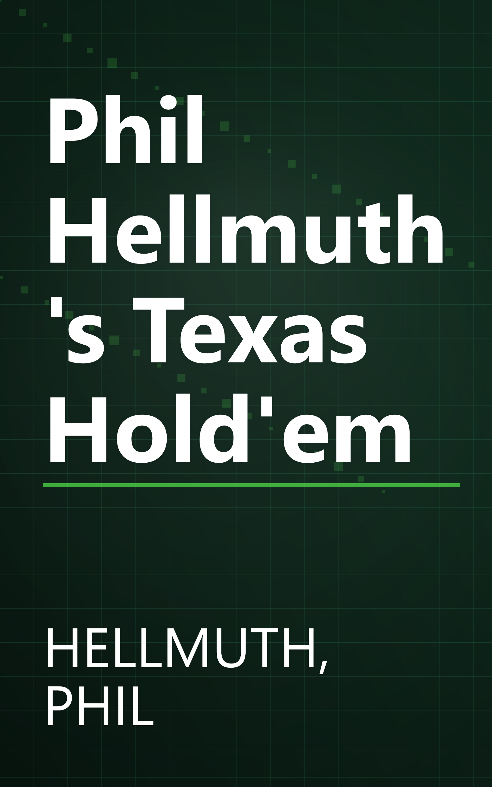 Phil Hellmuth's Texas Hold'em book cover