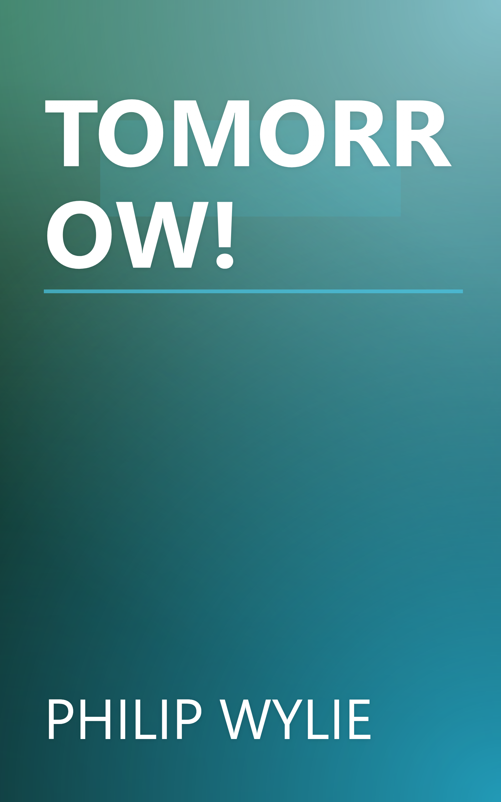 TOMORROW! book cover