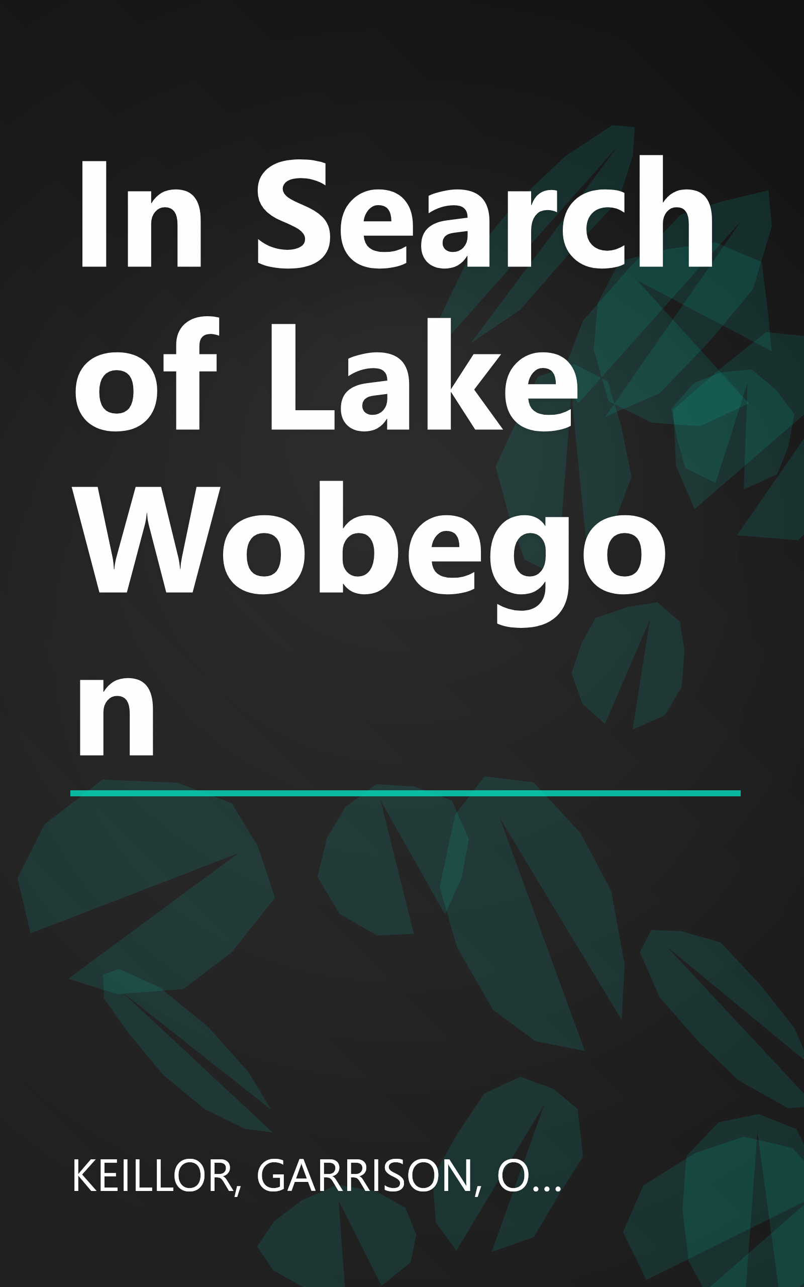 In Search of Lake Wobegon book cover