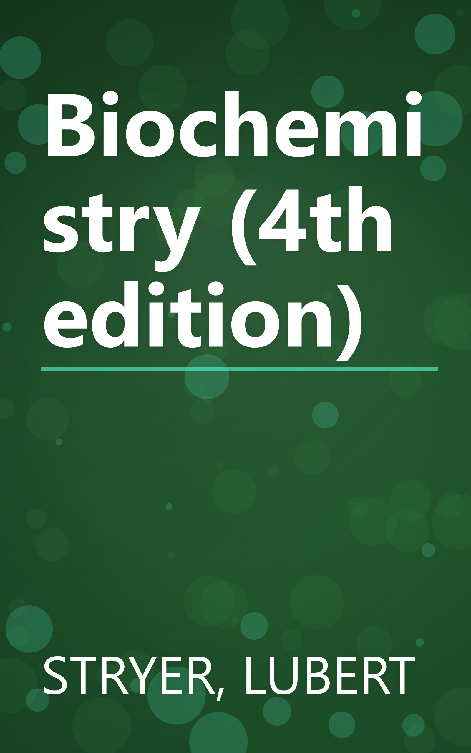 Biochemistry (4th edition) book cover