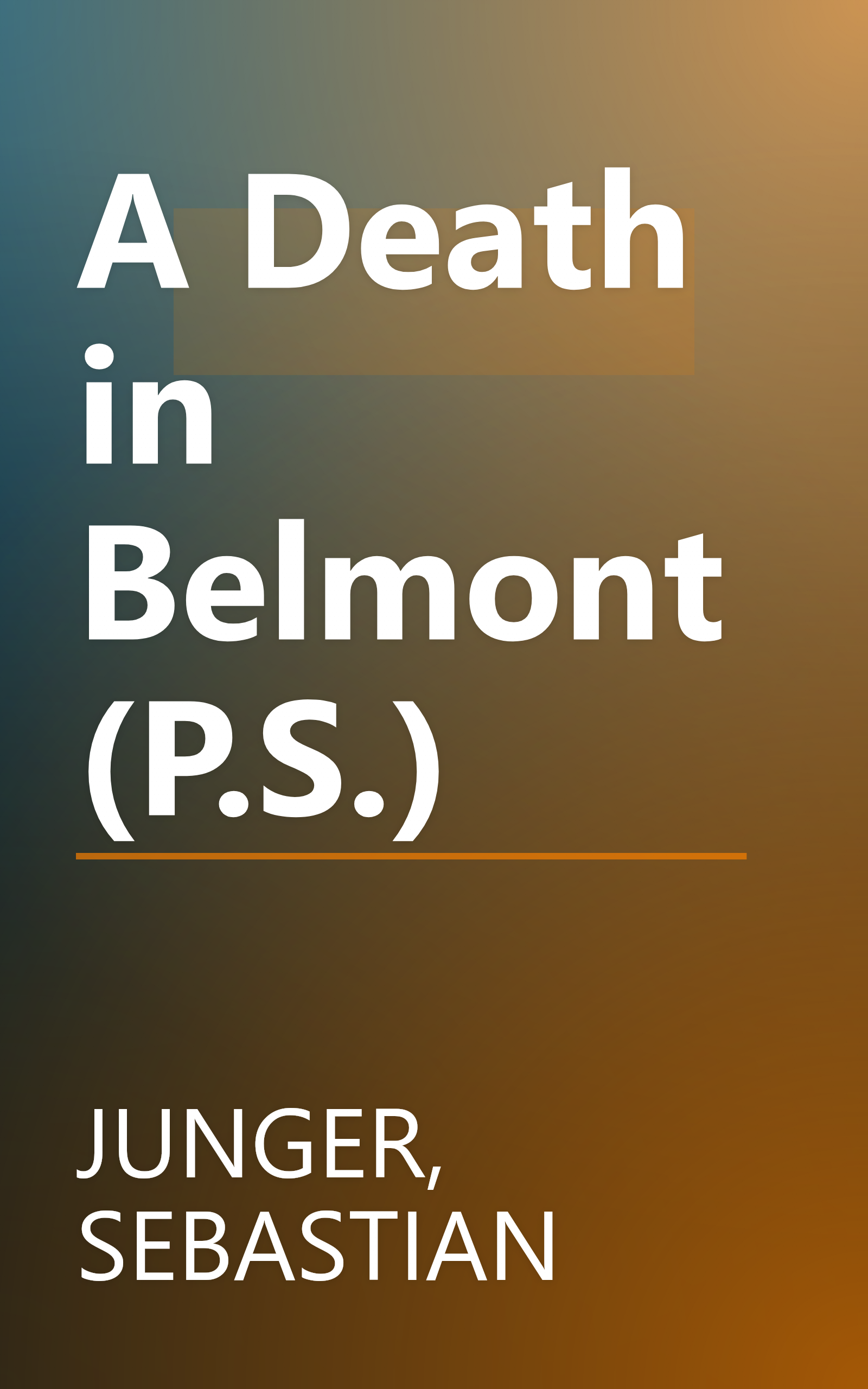 A Death in Belmont (P.S.) book cover