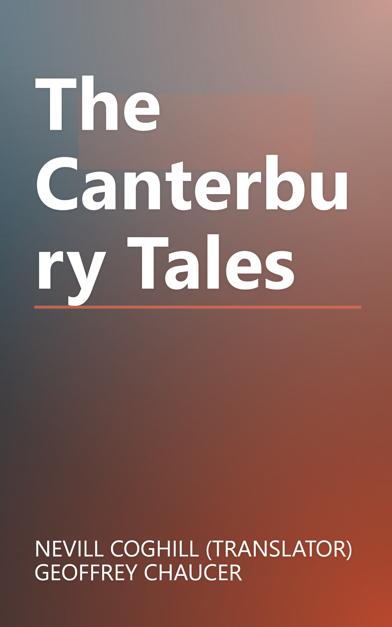 The Canterbury Tales book cover