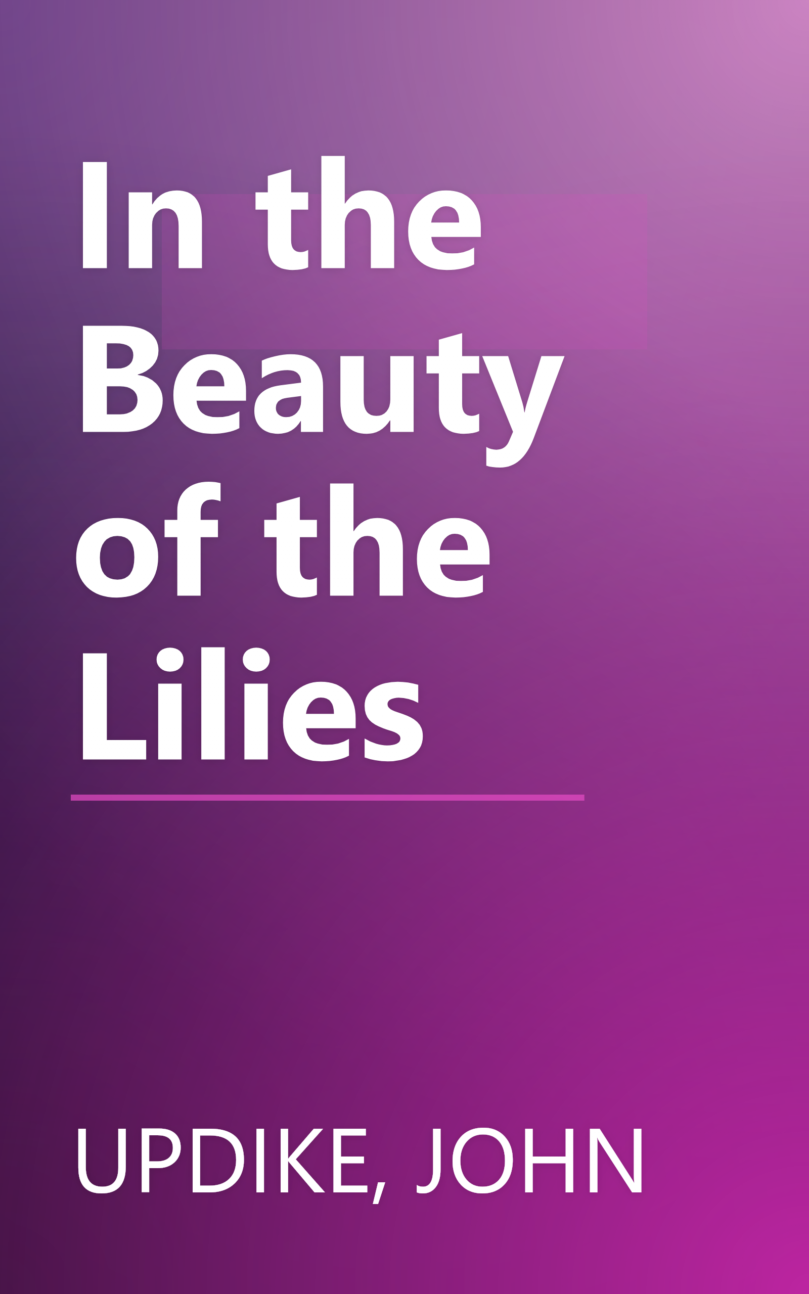 In the Beauty of the Lilies book cover