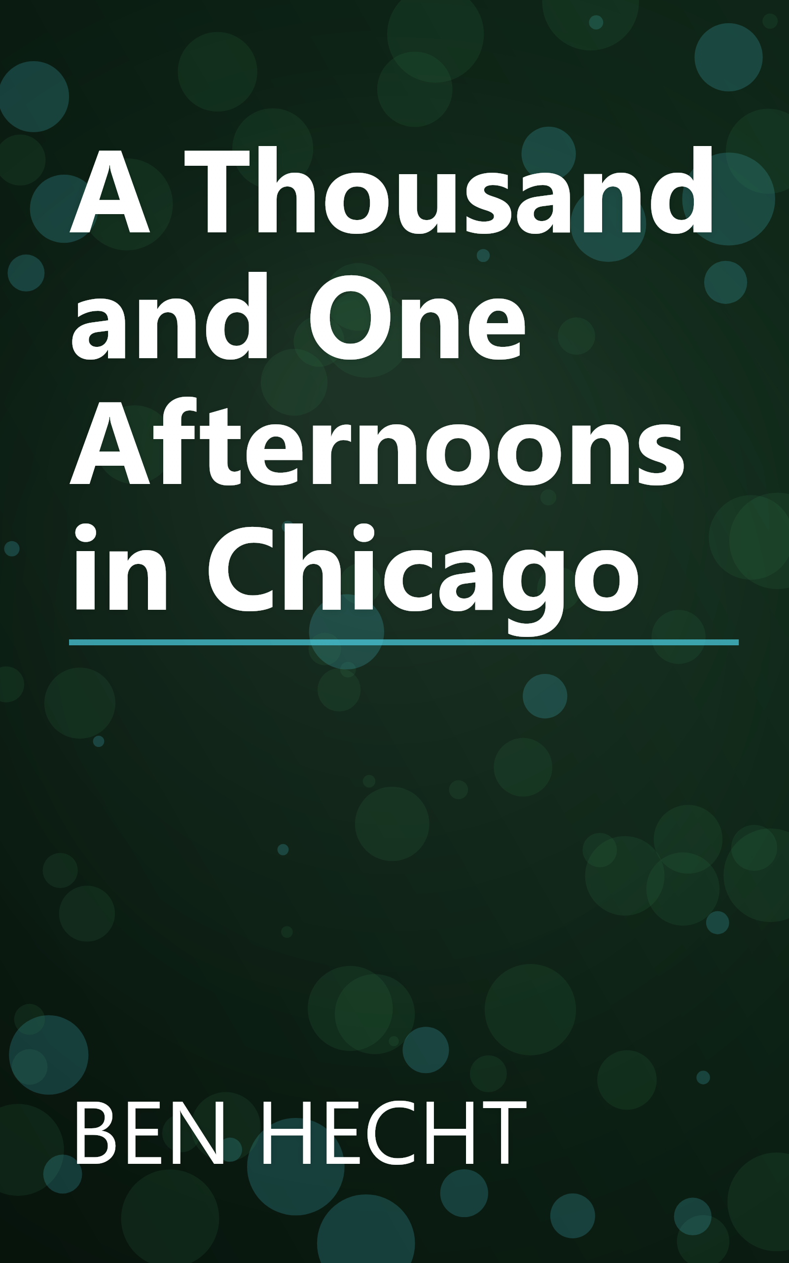 A Thousand and One Afternoons in Chicago book cover