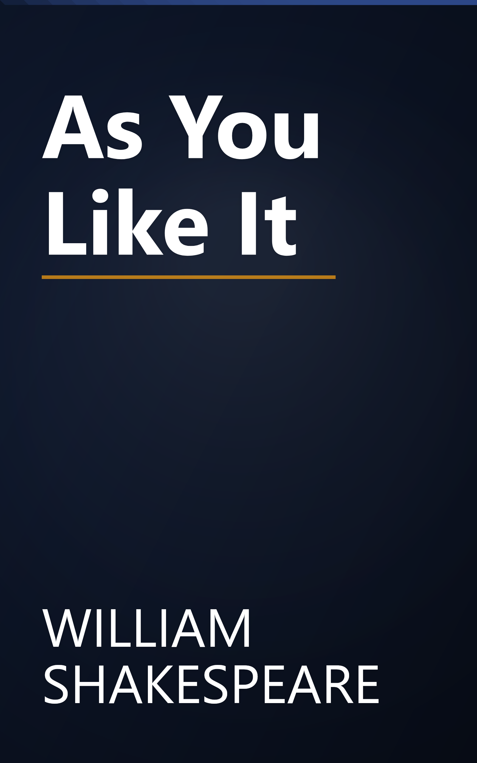 As You Like It book cover