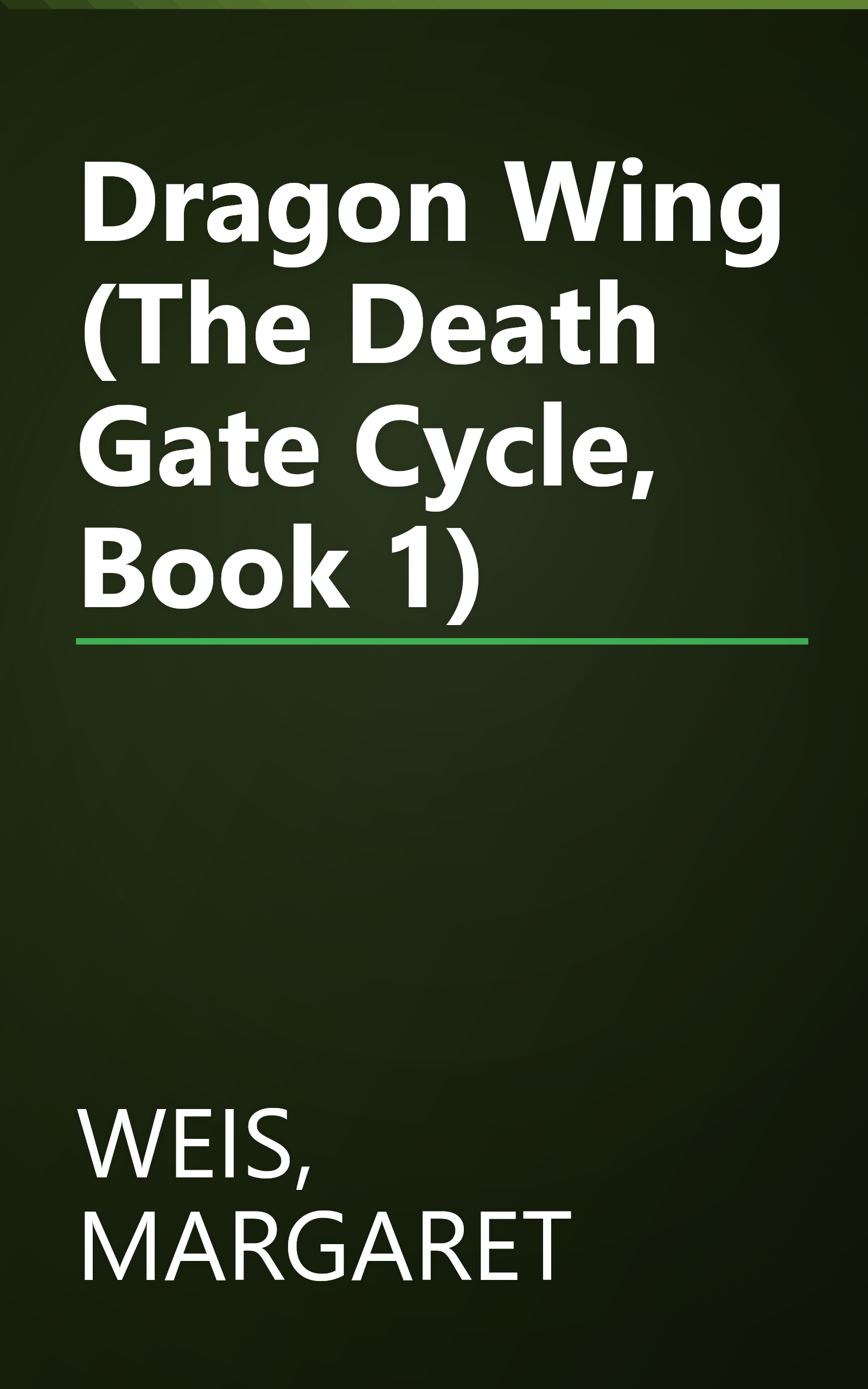 Dragon Wing (The Death Gate Cycle, Book 1) book cover