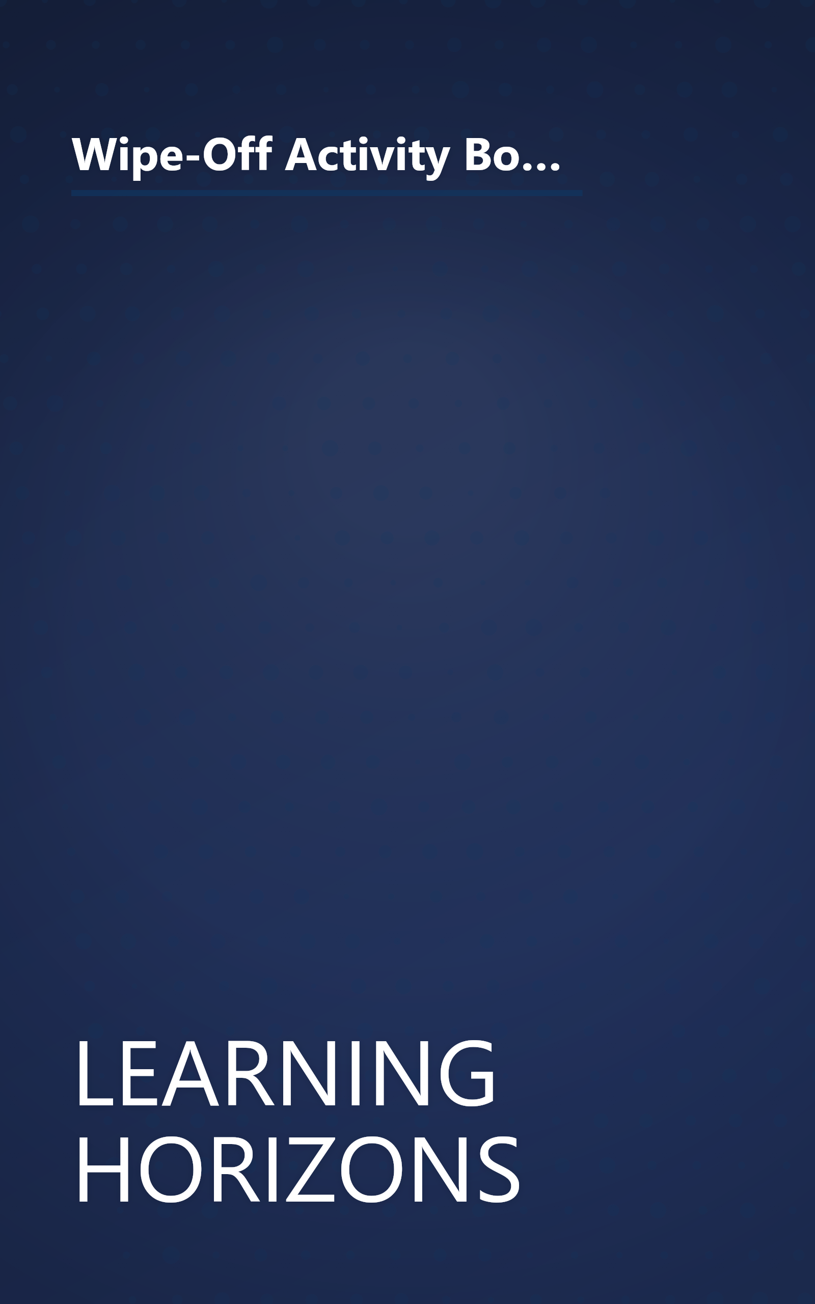 Wipe-Off Activity Book, Holiday Treats and Toys: Fun Activities, Numbers, What Belongs & What Doesn't Belong (Holiday Wipe-Off Books) book cover