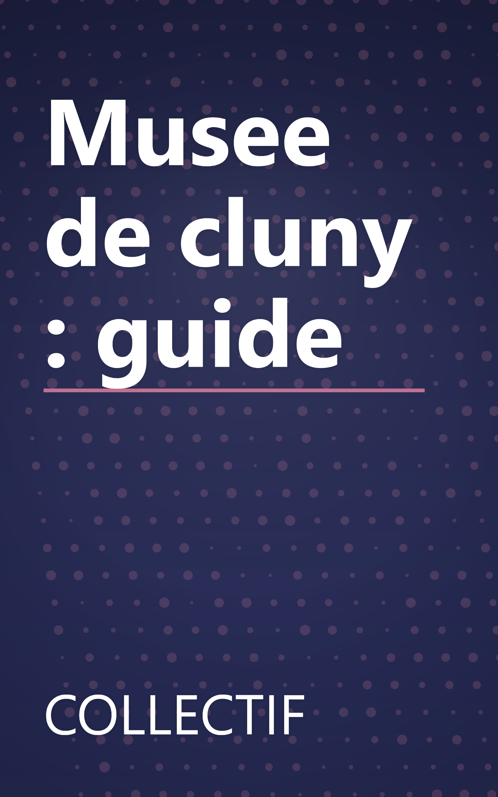 Musee de cluny : guide book cover