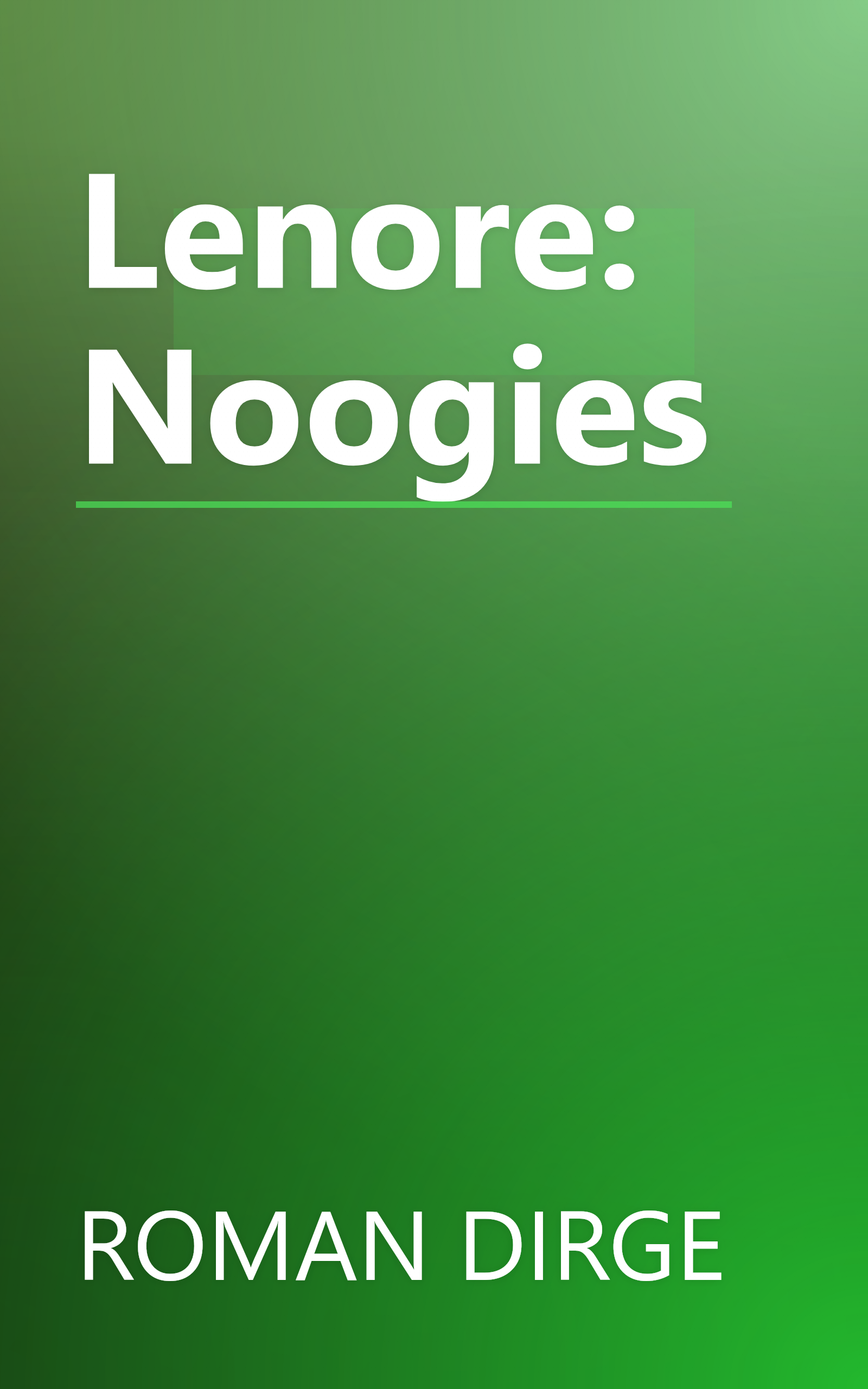 Lenore: Noogies book cover