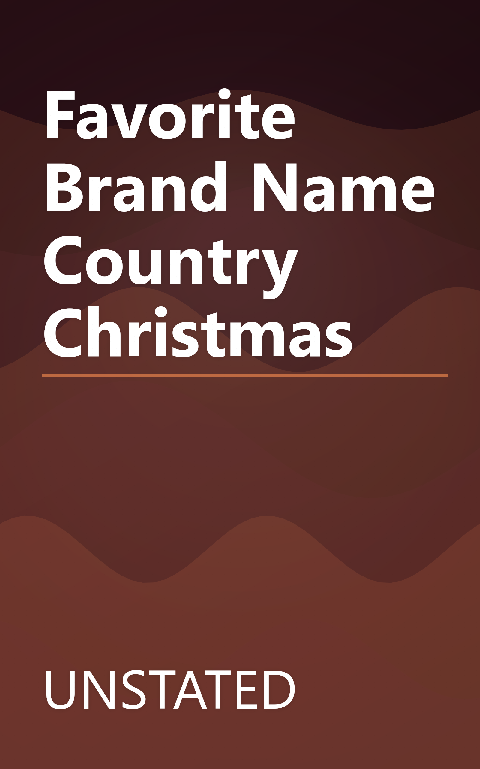 Favorite Brand Name Country Christmas book cover