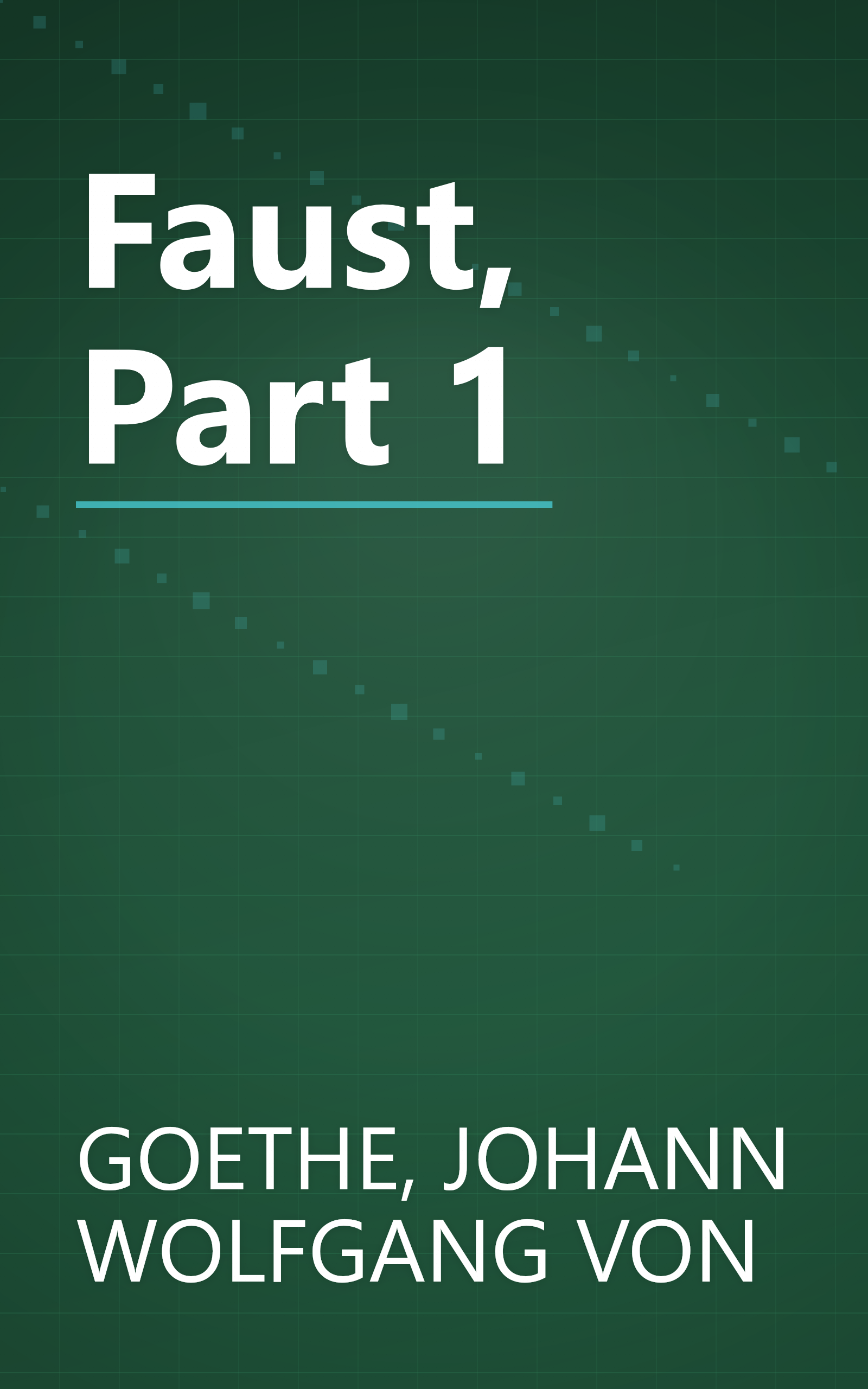 Faust, Part 1 book cover