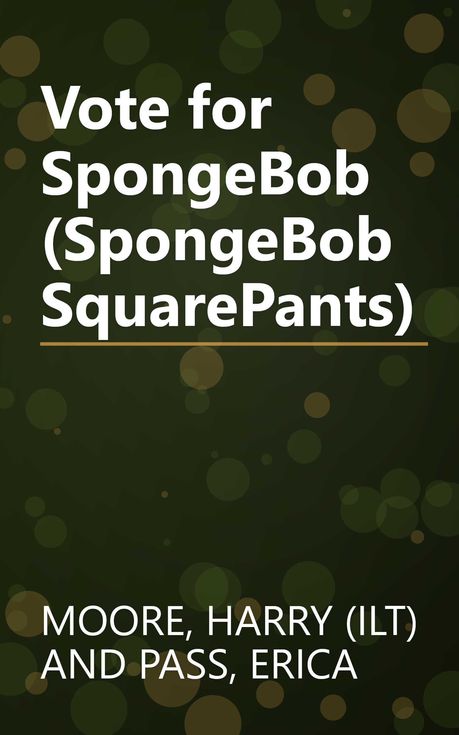 Vote for SpongeBob (SpongeBob SquarePants) book cover