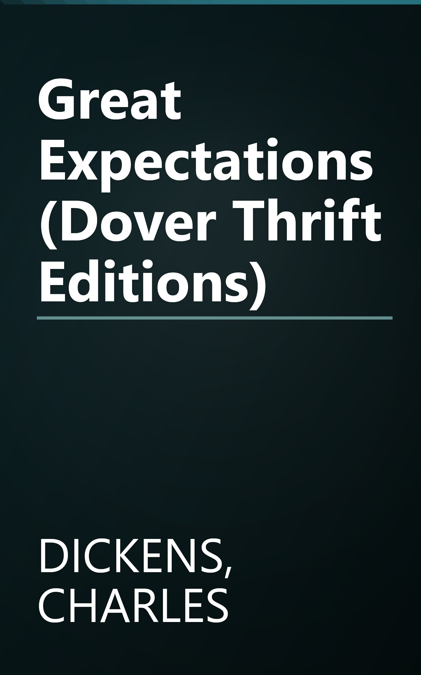 Great Expectations (Dover Thrift Editions) book cover