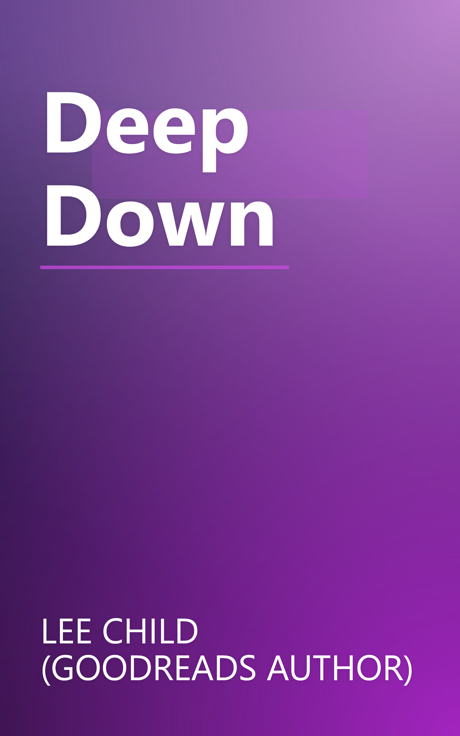 Deep Down book cover