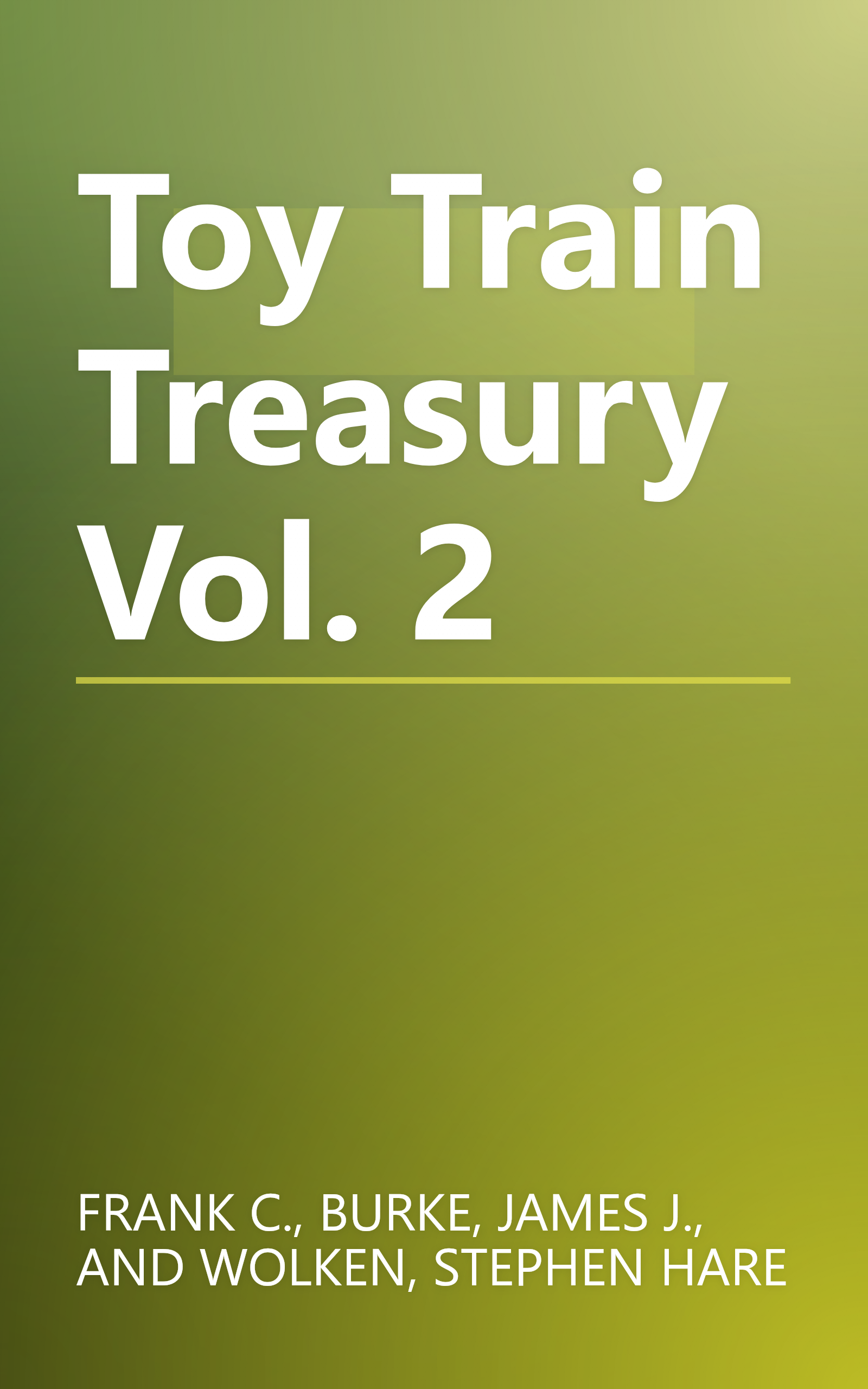 Toy Train Treasury Vol. 2 book cover