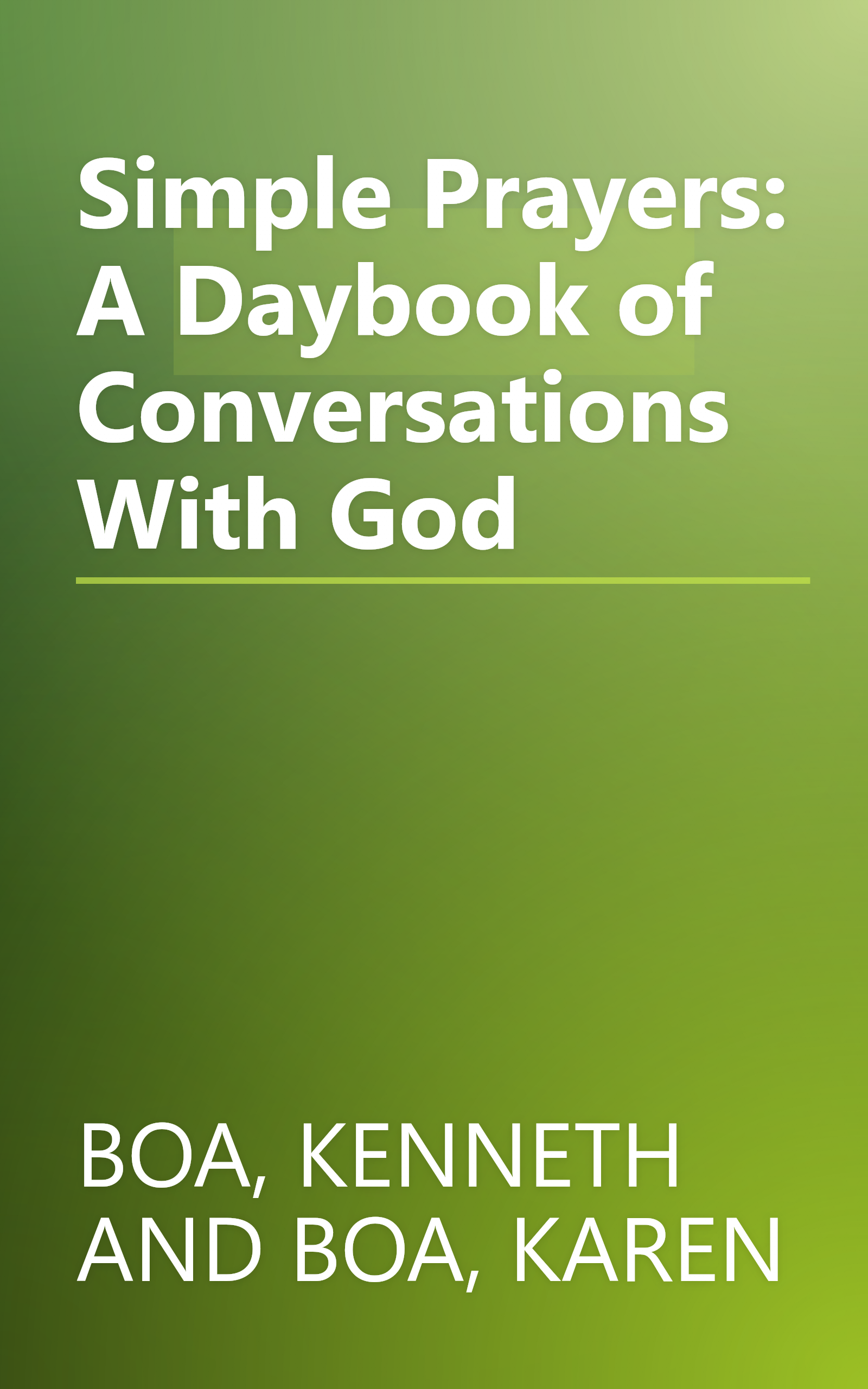 Simple Prayers: A Daybook of Conversations With God book cover