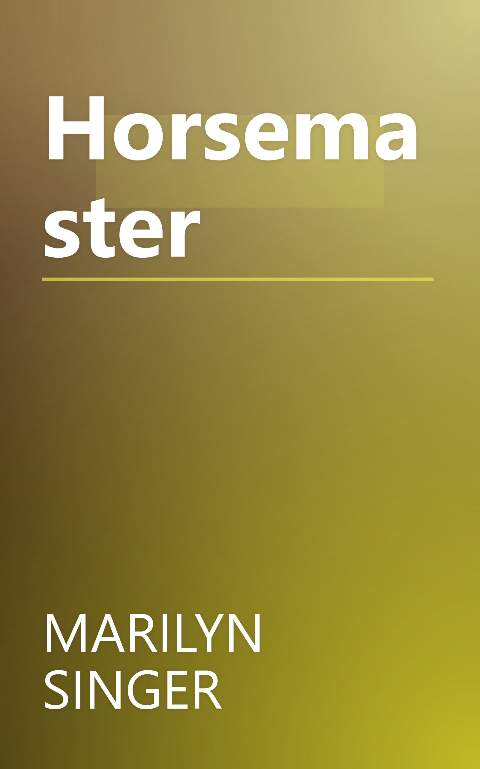 Horsemaster book cover