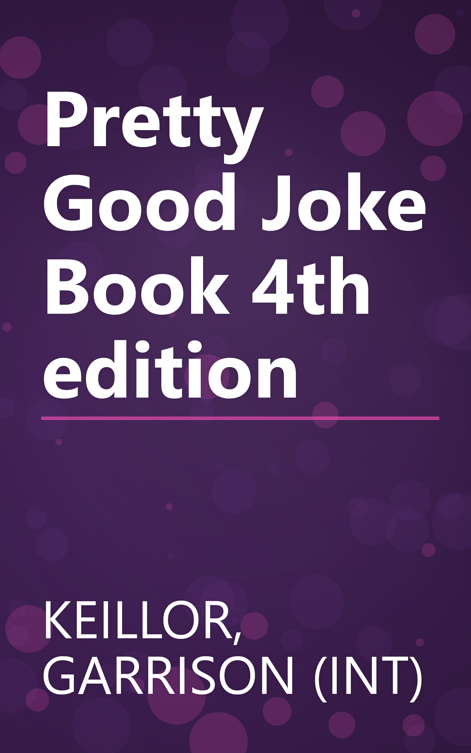 Pretty Good Joke Book 4th edition book cover