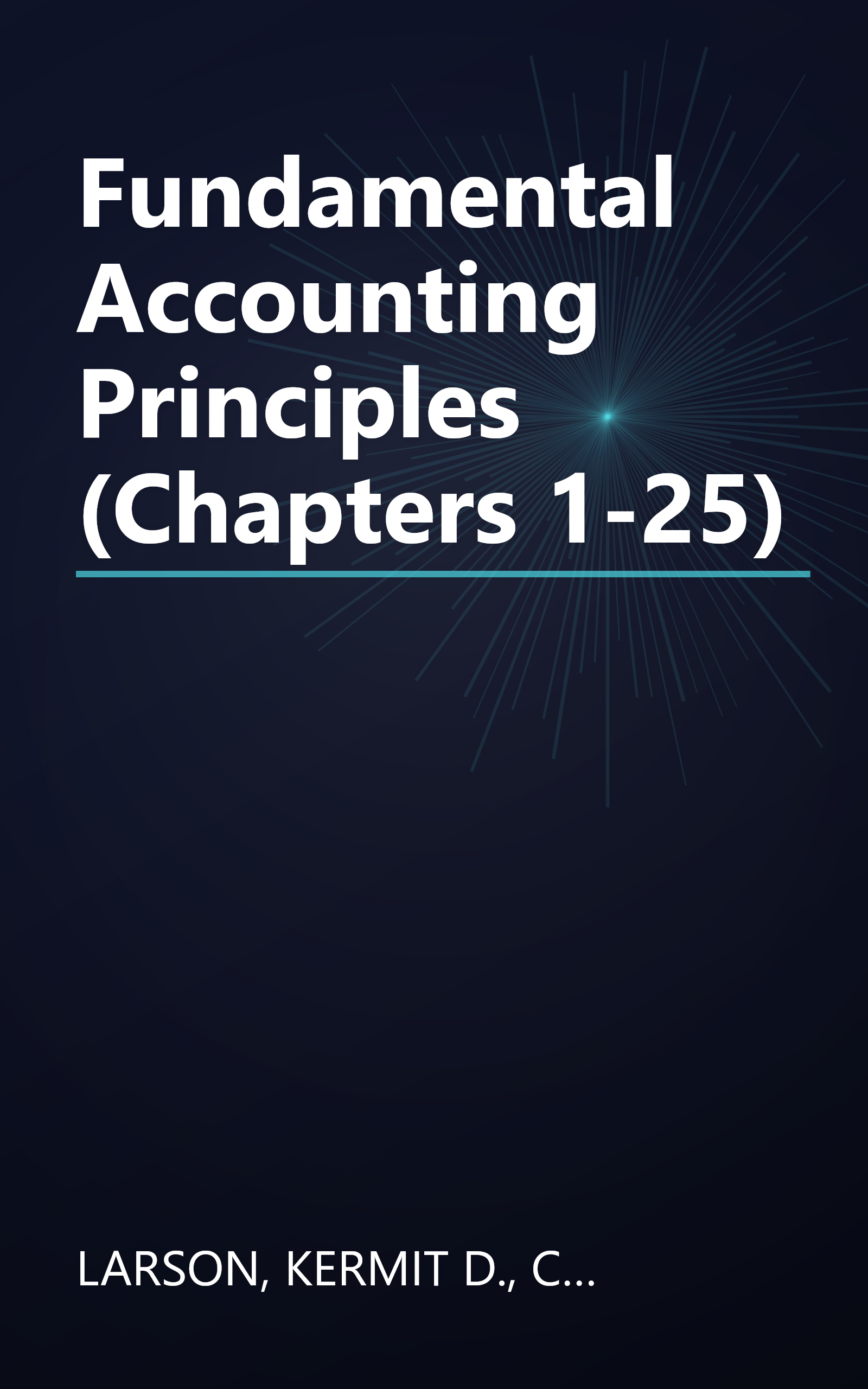 Fundamental Accounting Principles (Chapters 1-25) book cover
