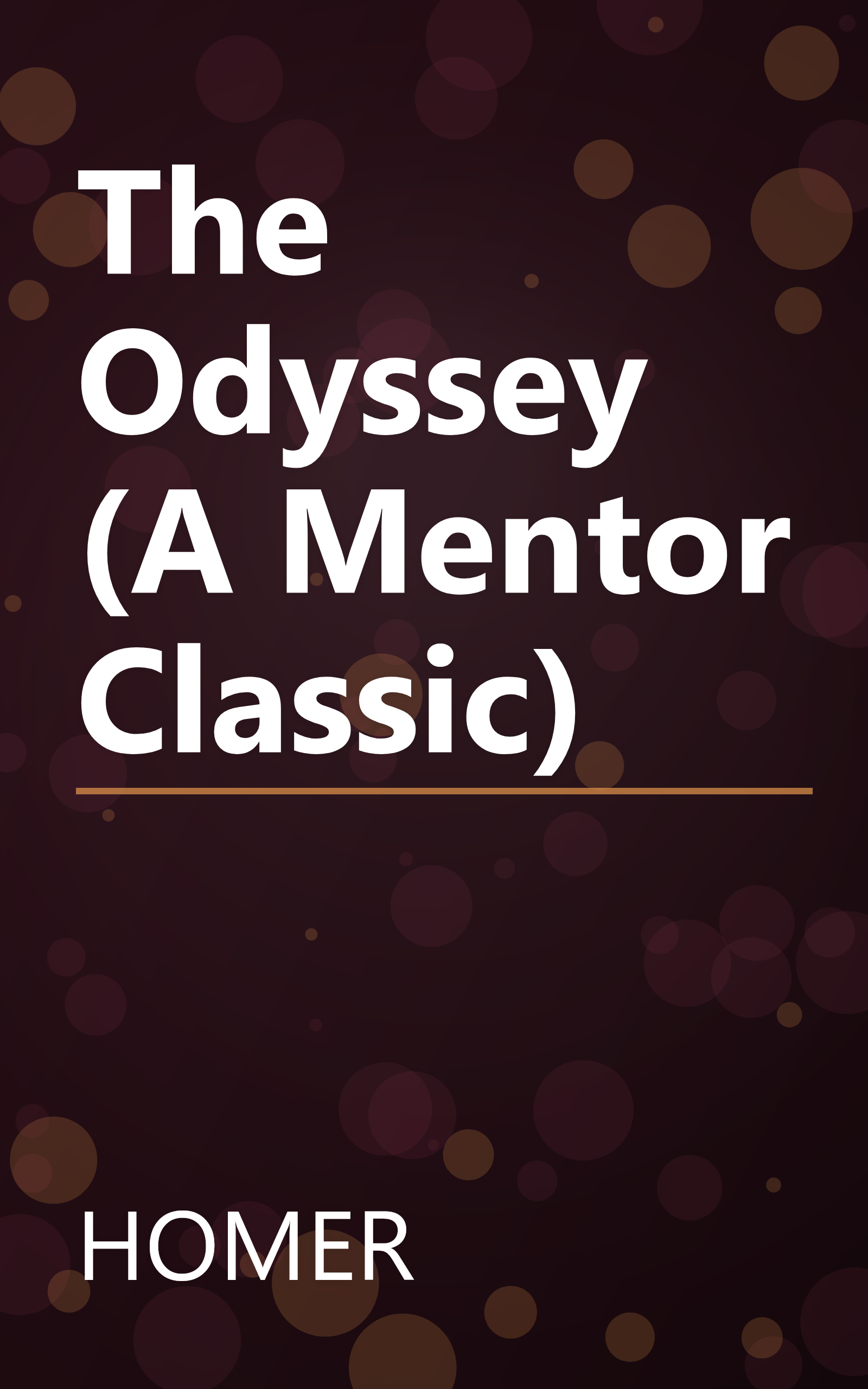 The Odyssey (A Mentor Classic) book cover