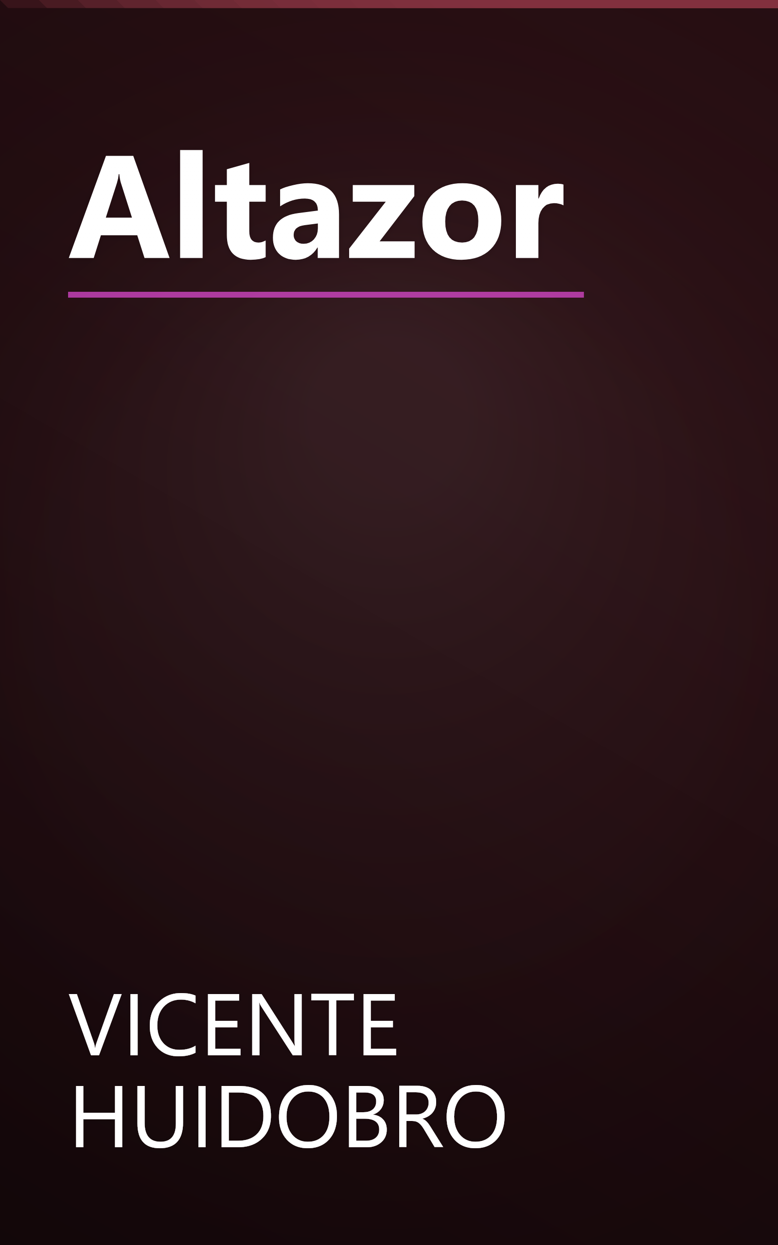 Altazor book cover