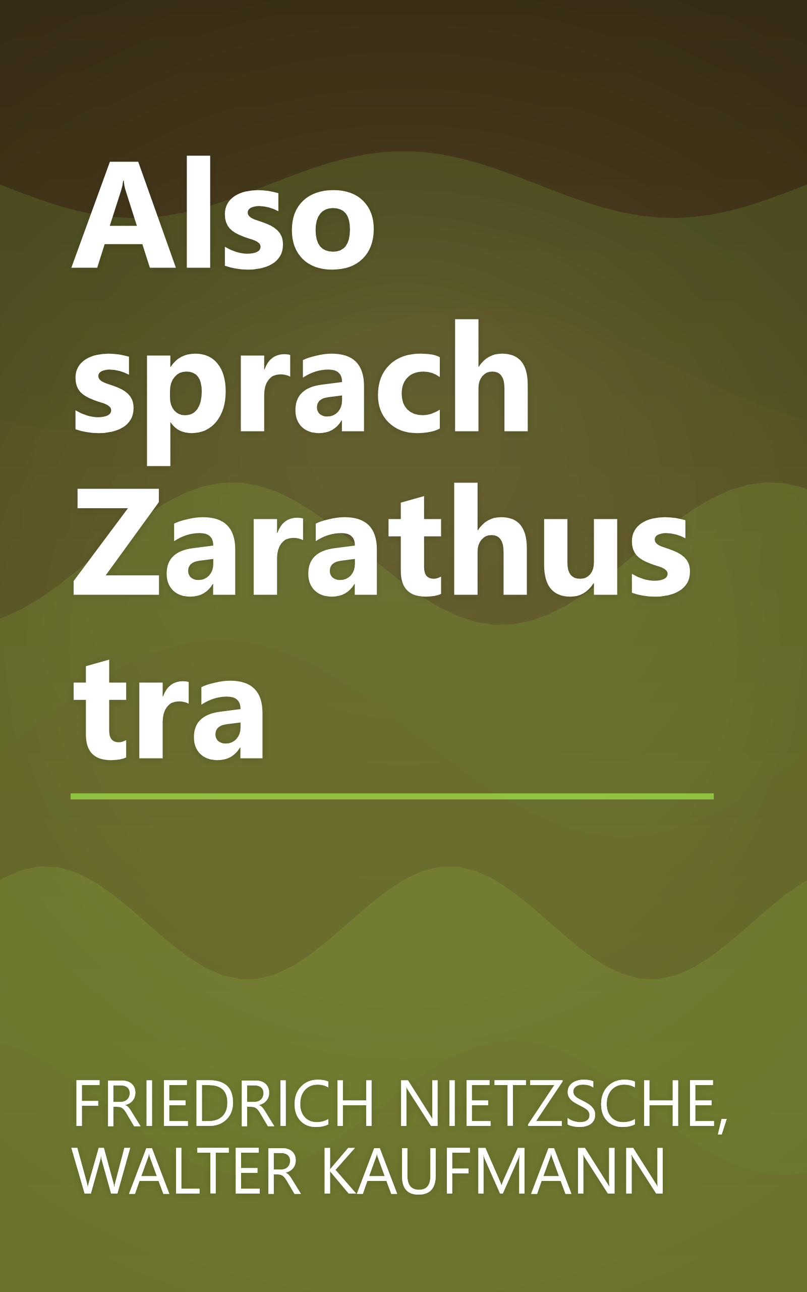 Also sprach Zarathustra book cover