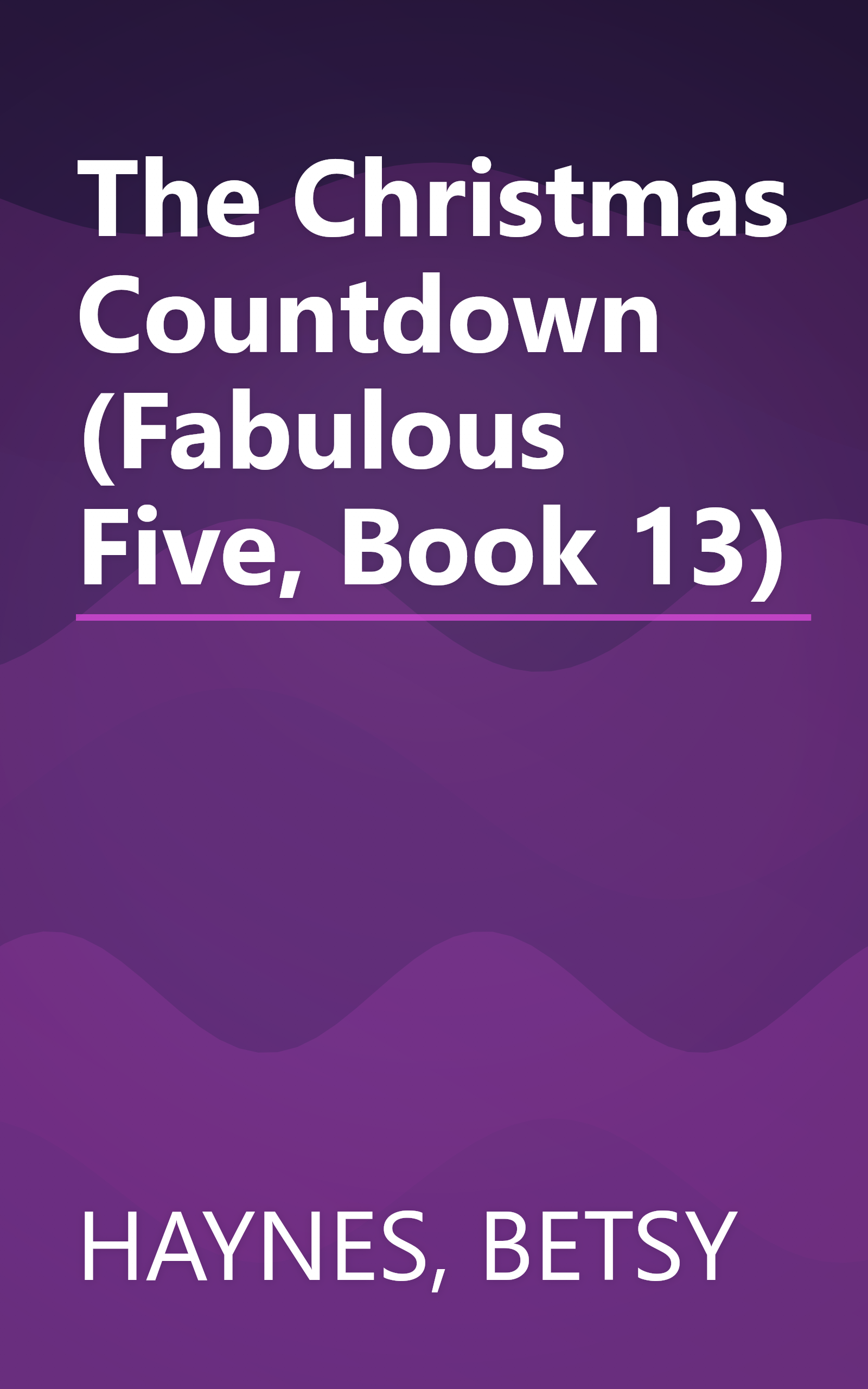 The Christmas Countdown (Fabulous Five, Book 13) book cover