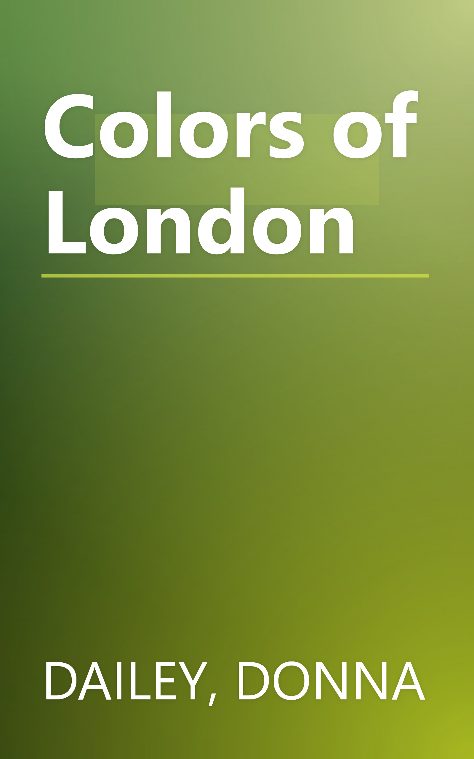 Colors of London book cover