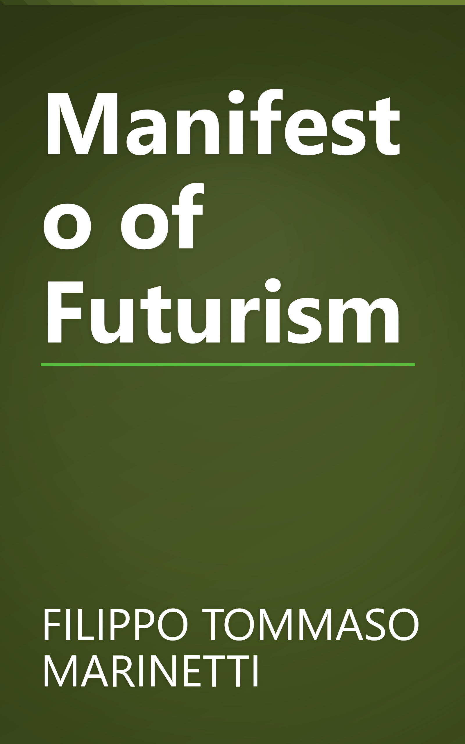 Manifesto of Futurism book cover