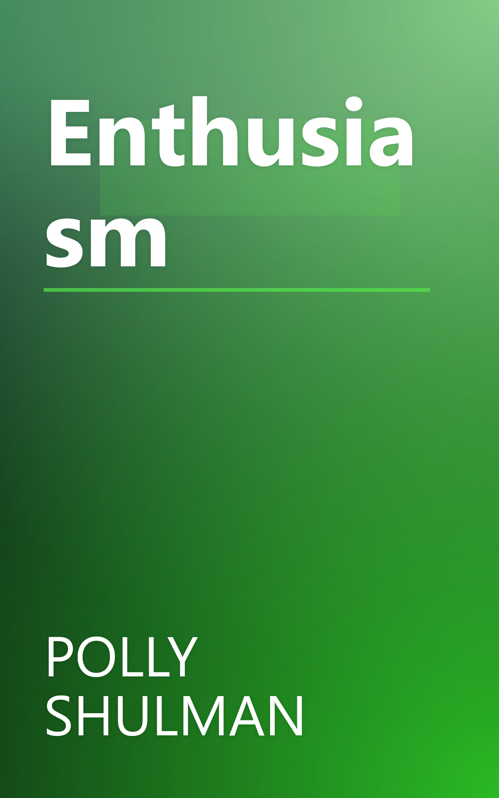 Enthusiasm book cover