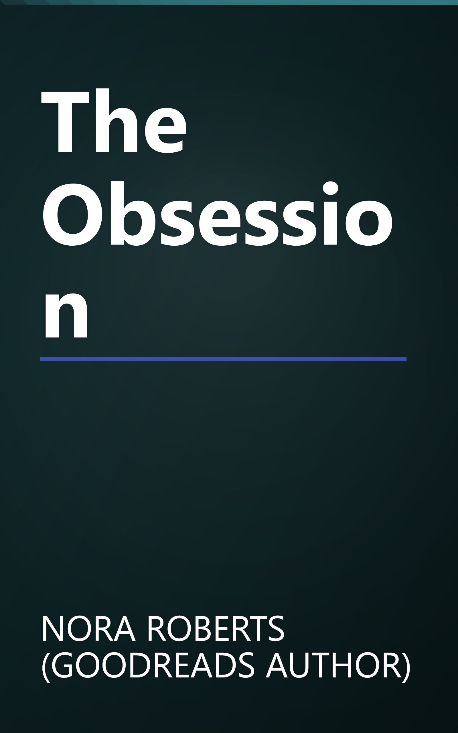 The Obsession book cover