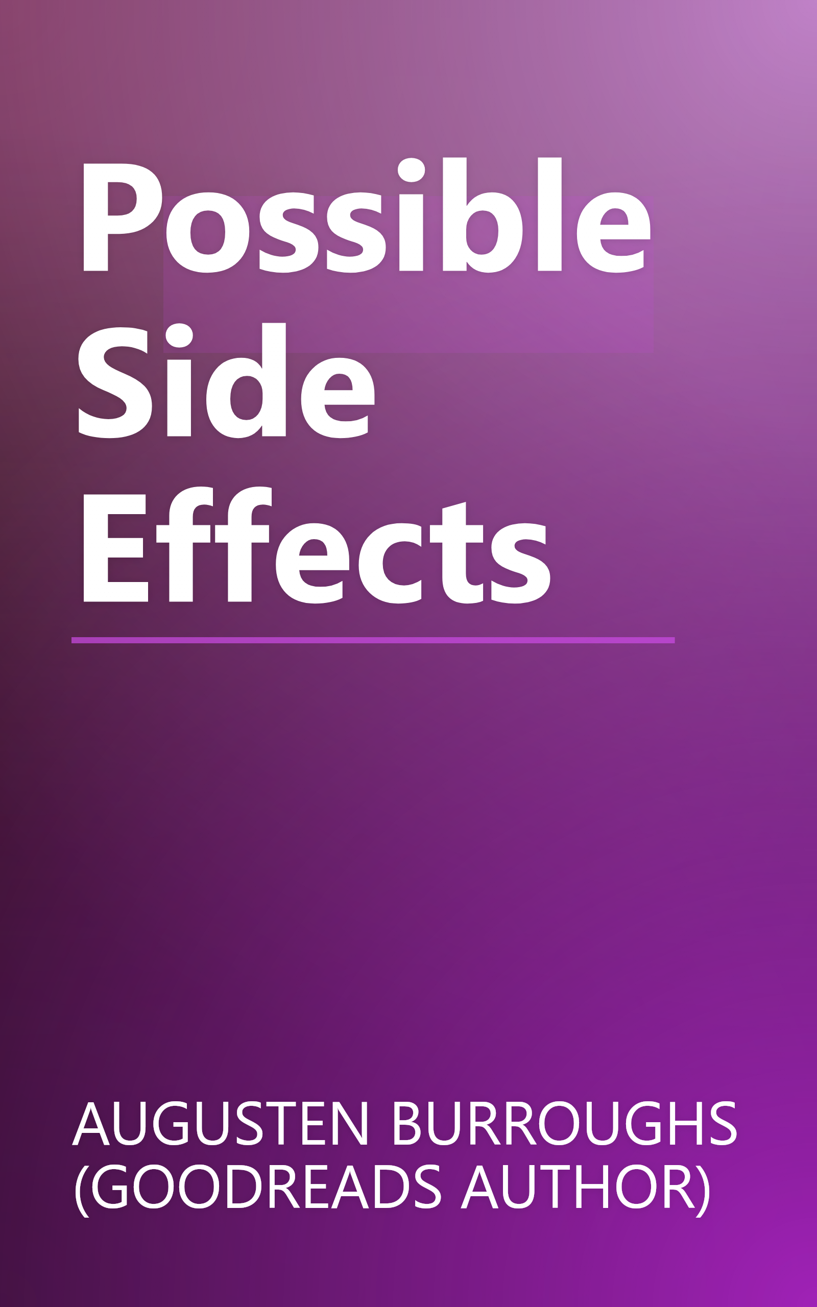 Possible Side Effects book cover