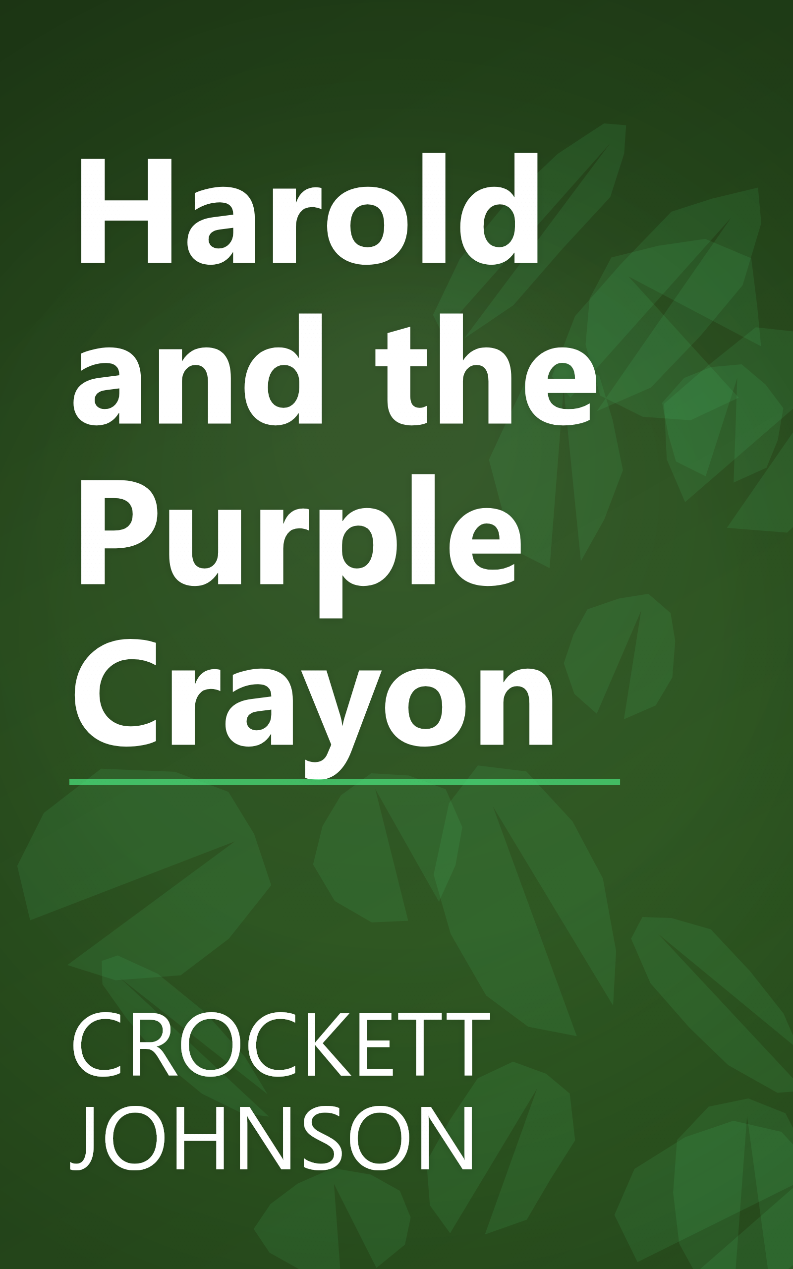 Harold and the Purple Crayon book cover
