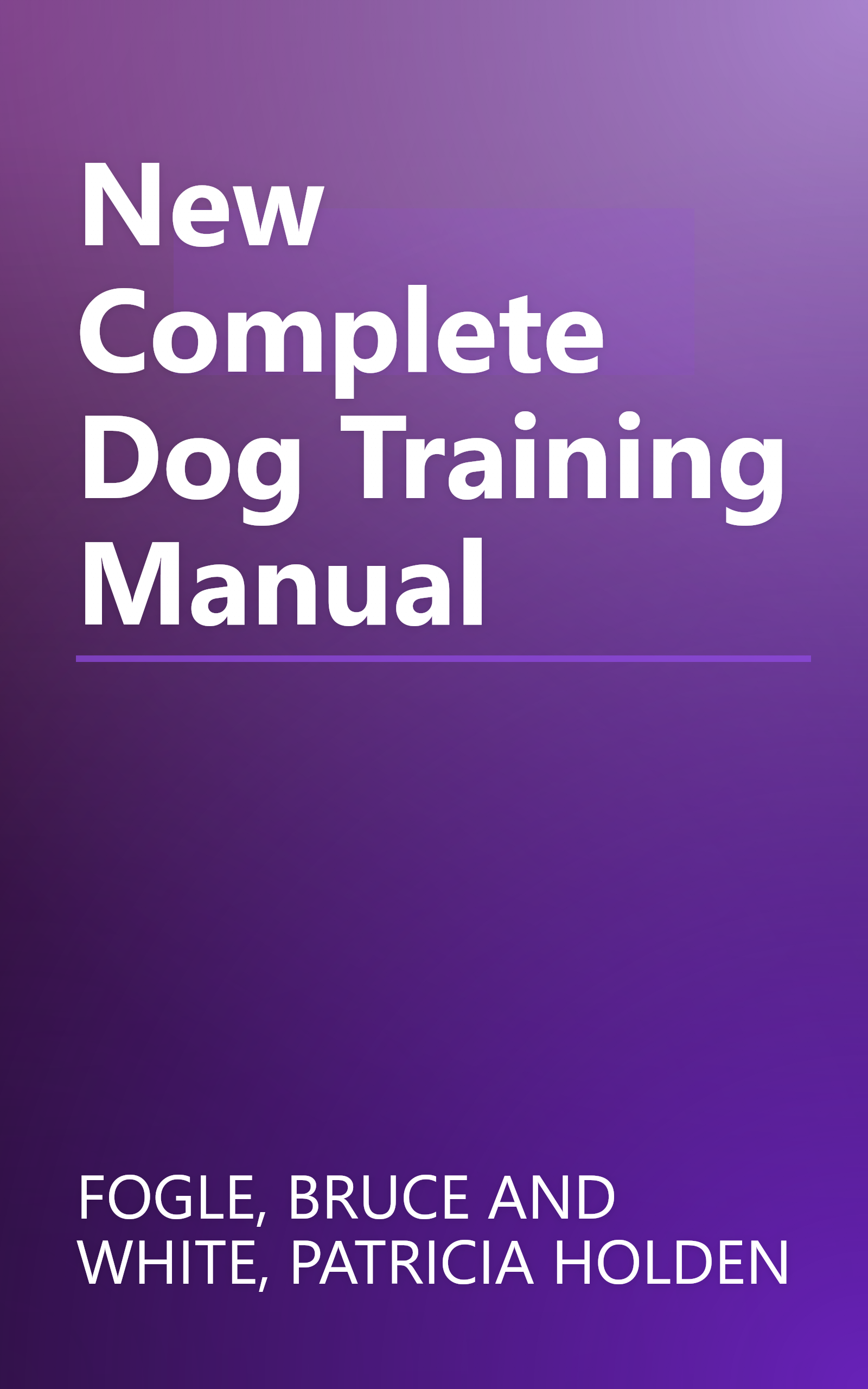 New Complete Dog Training Manual book cover
